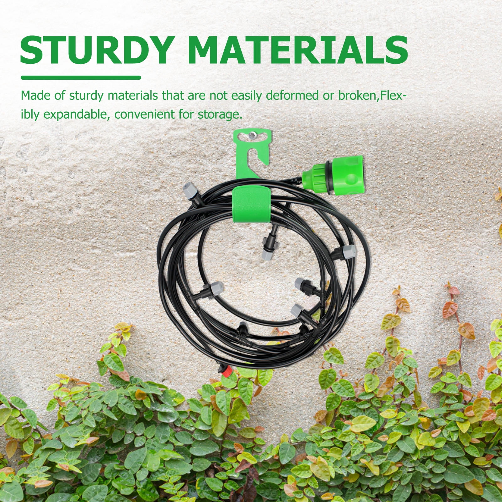 GOOHOCHY Garden Hose Holder With Handle Heavy Duty Hose Hanger Water ...