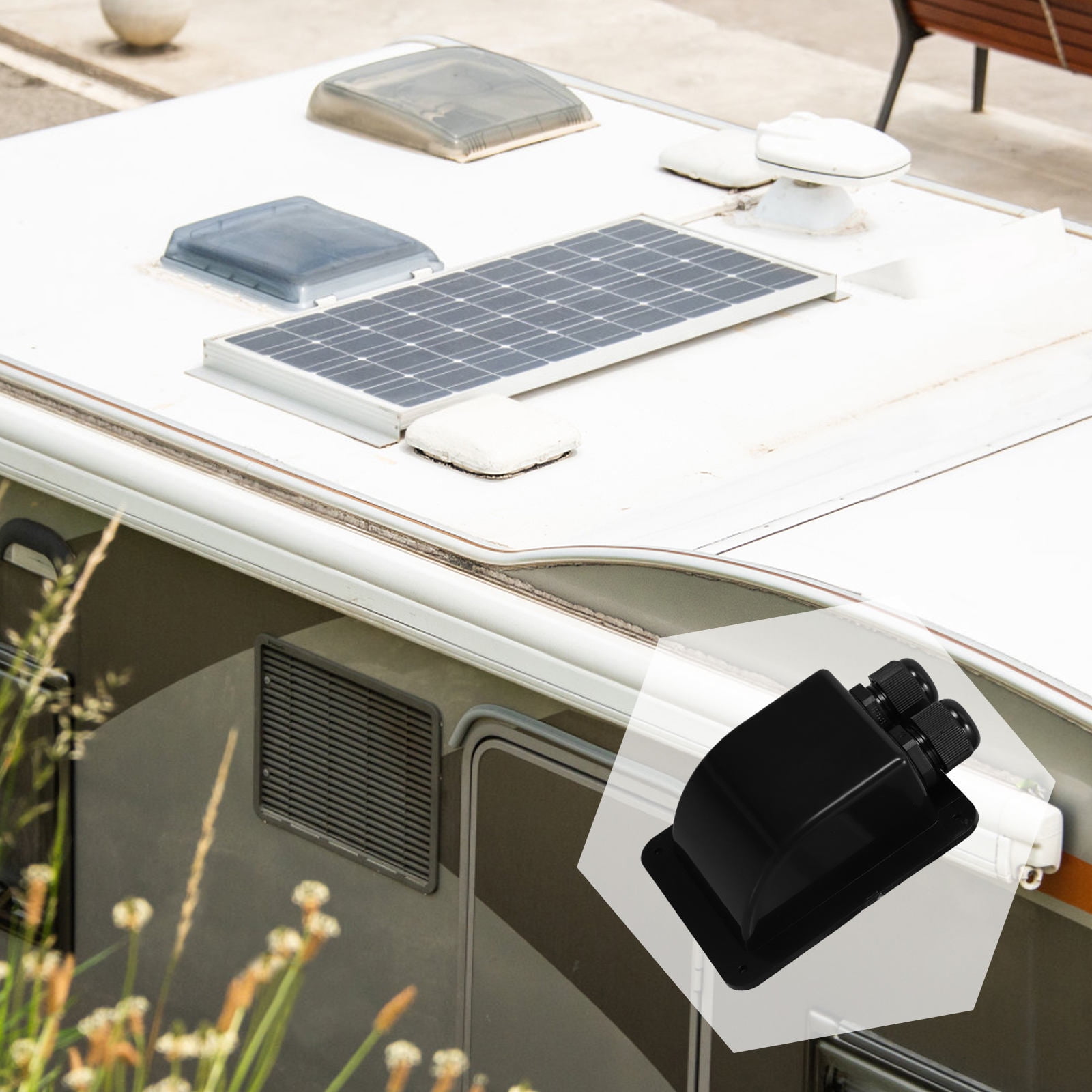GOOHOCHY Glands Solar Panel Accessories Photovoltaic Junction Box ...