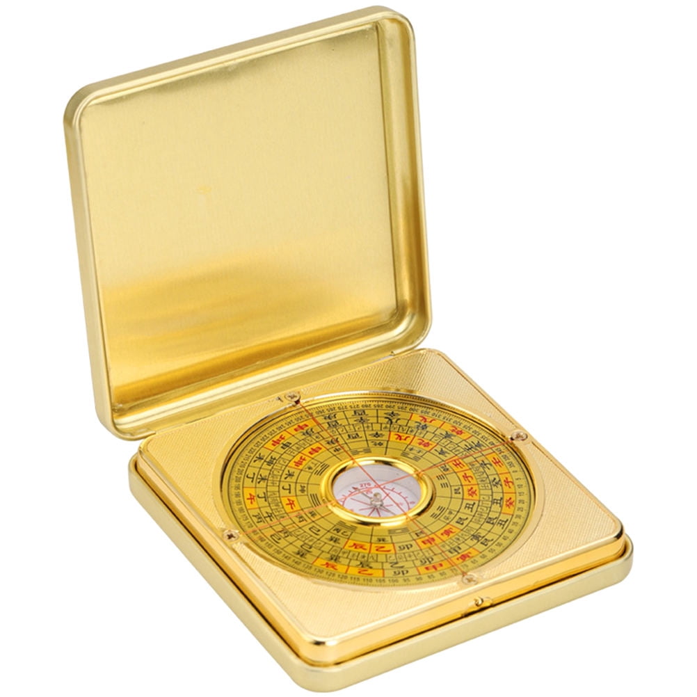 GOOHOCHY Golden Alloy Chinese Pan Compass for Outdoor Use with ...