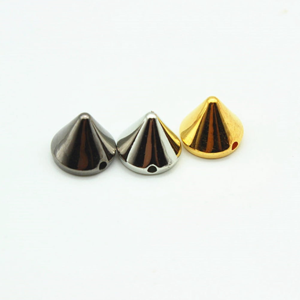 GOOHOCHY Golden CCB Cone Spikes for DIY Projects Versatile Punk Style ...