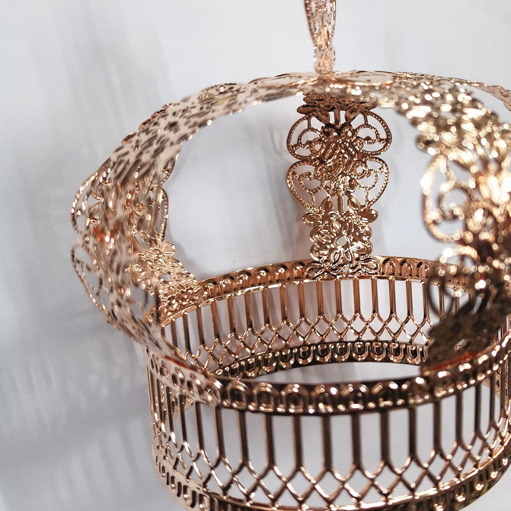 GOOHOCHY Golden Cake Crown Topper for Decoration Made of Metal Perfect ...