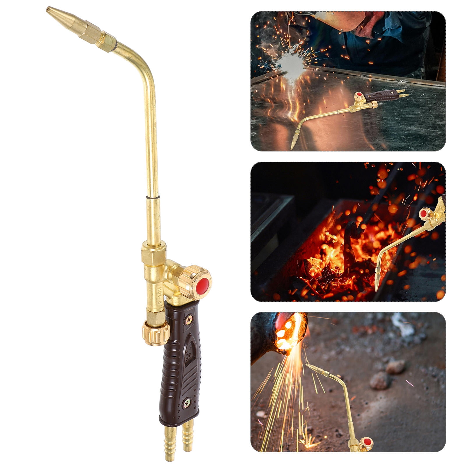GOOHOCHY Golden Copper Soldering Torch with Adjustable Flame for Tools ...