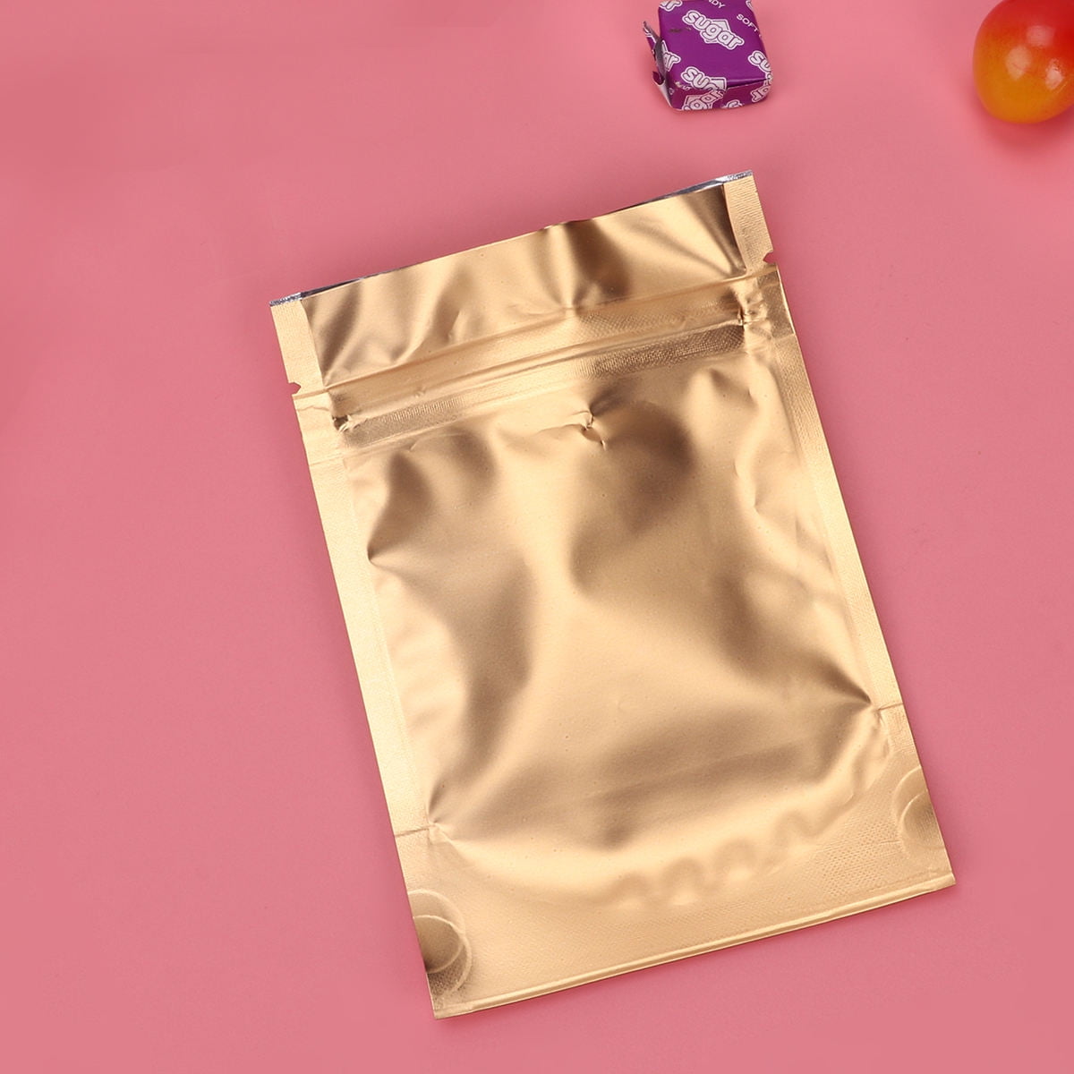 GOOHOCHY Golden Selfsealing Food Storage Pouch Made of Aluminum Foil ...