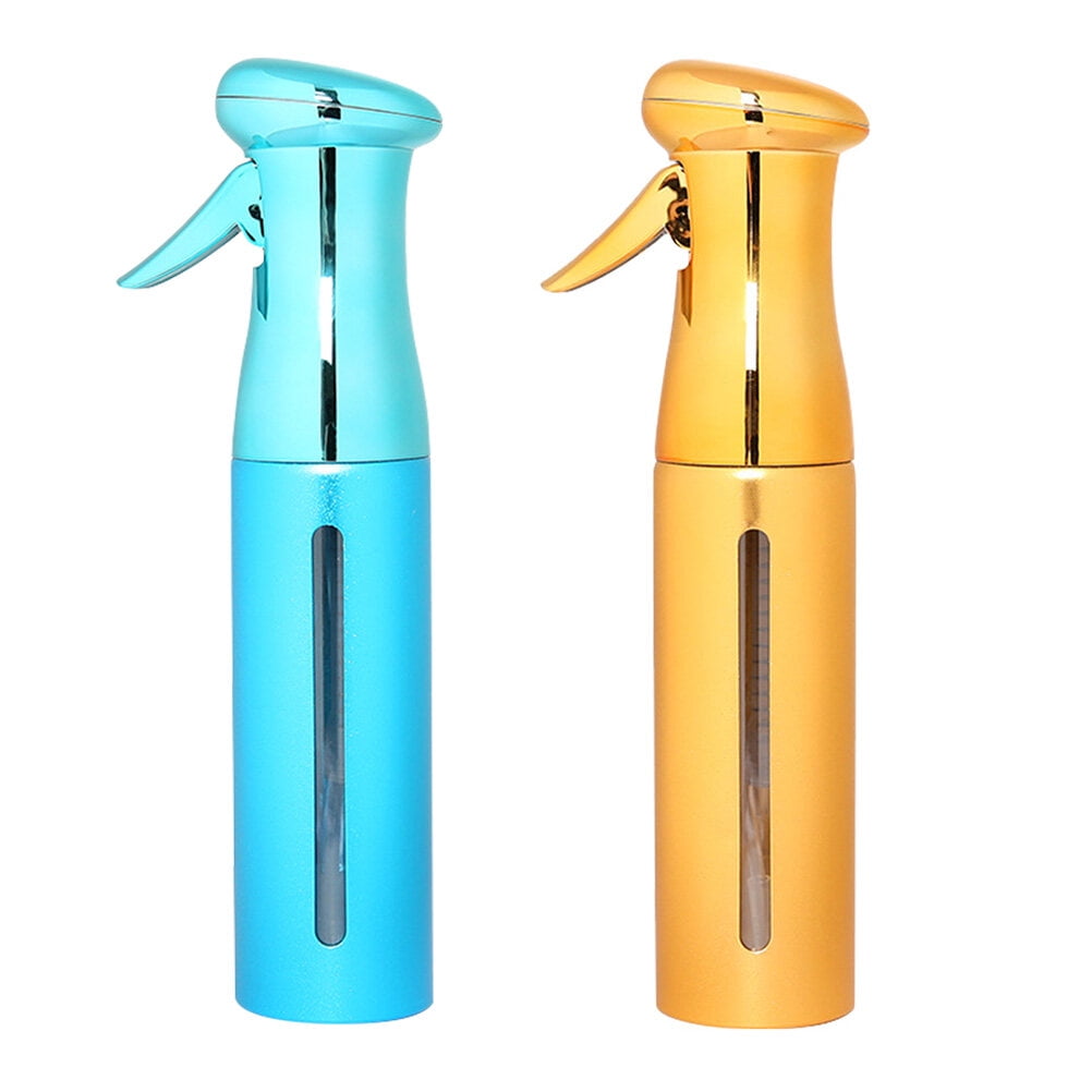 GOOHOCHY Golden Spray Bottle for Plants and Salon Water Refillable PET Mist Creator Compact ...