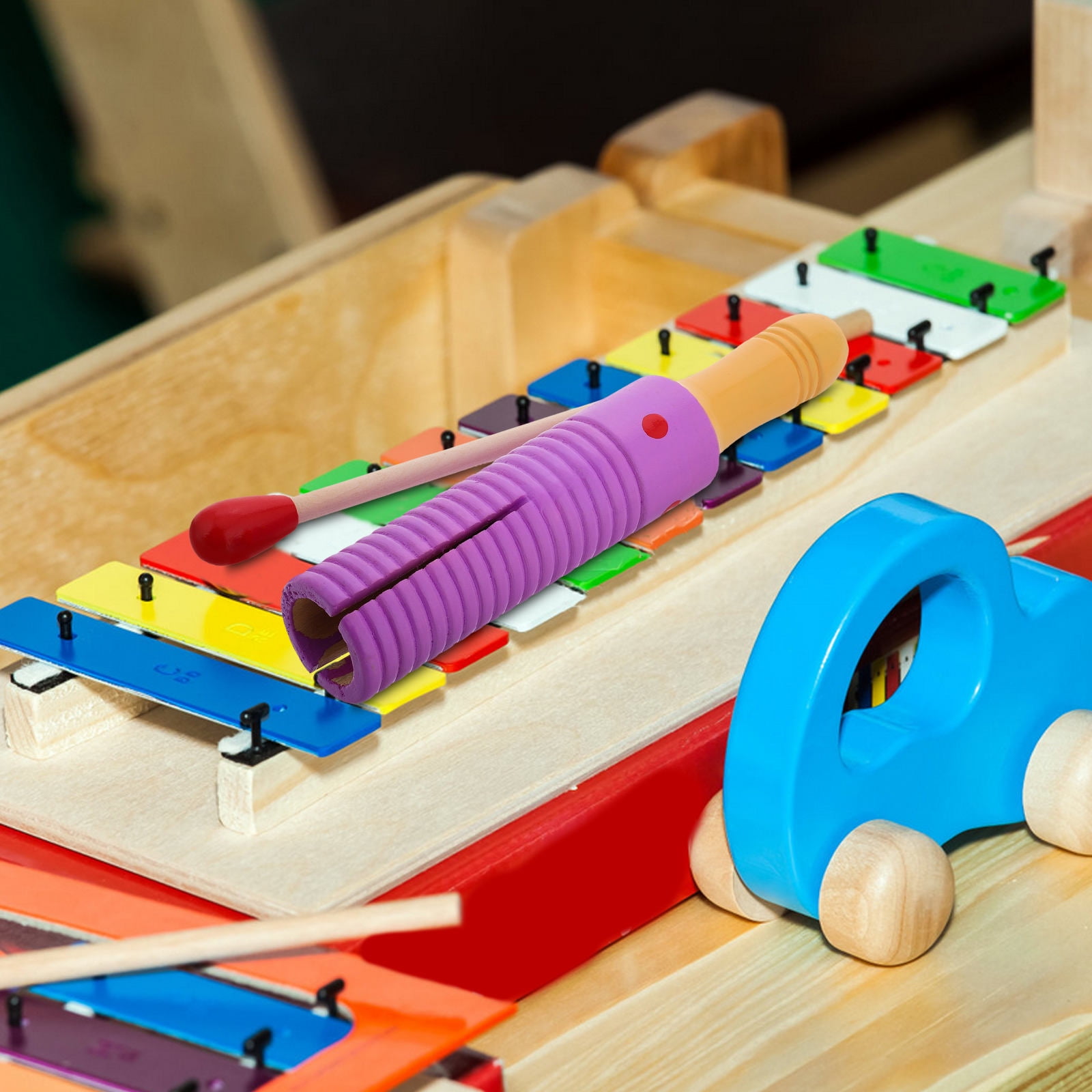 GETAJGHSD baby musical toys Guiro Instrument Wood Simple Design Musical ...