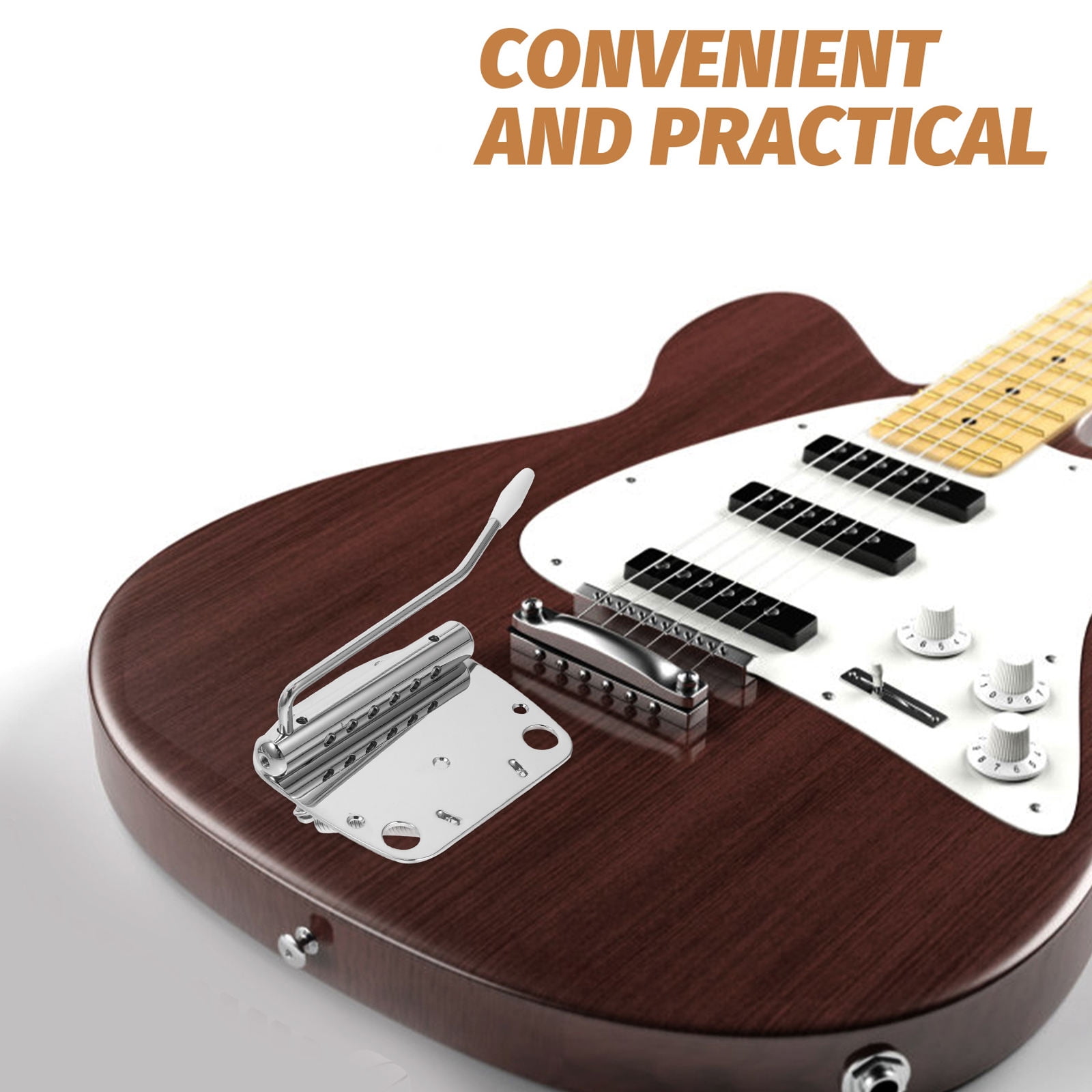 GOOHOCHY Guitar Bridge Plate 6 String Guitar Tremolo and Bridge ...