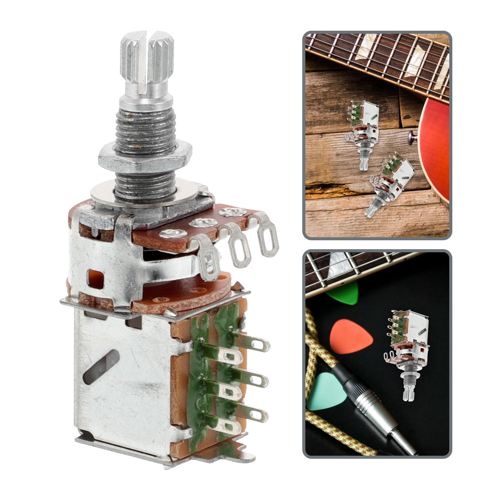 GOOHOCHY Guitar Potentiometer for Volume and Tone Control with Metal ...