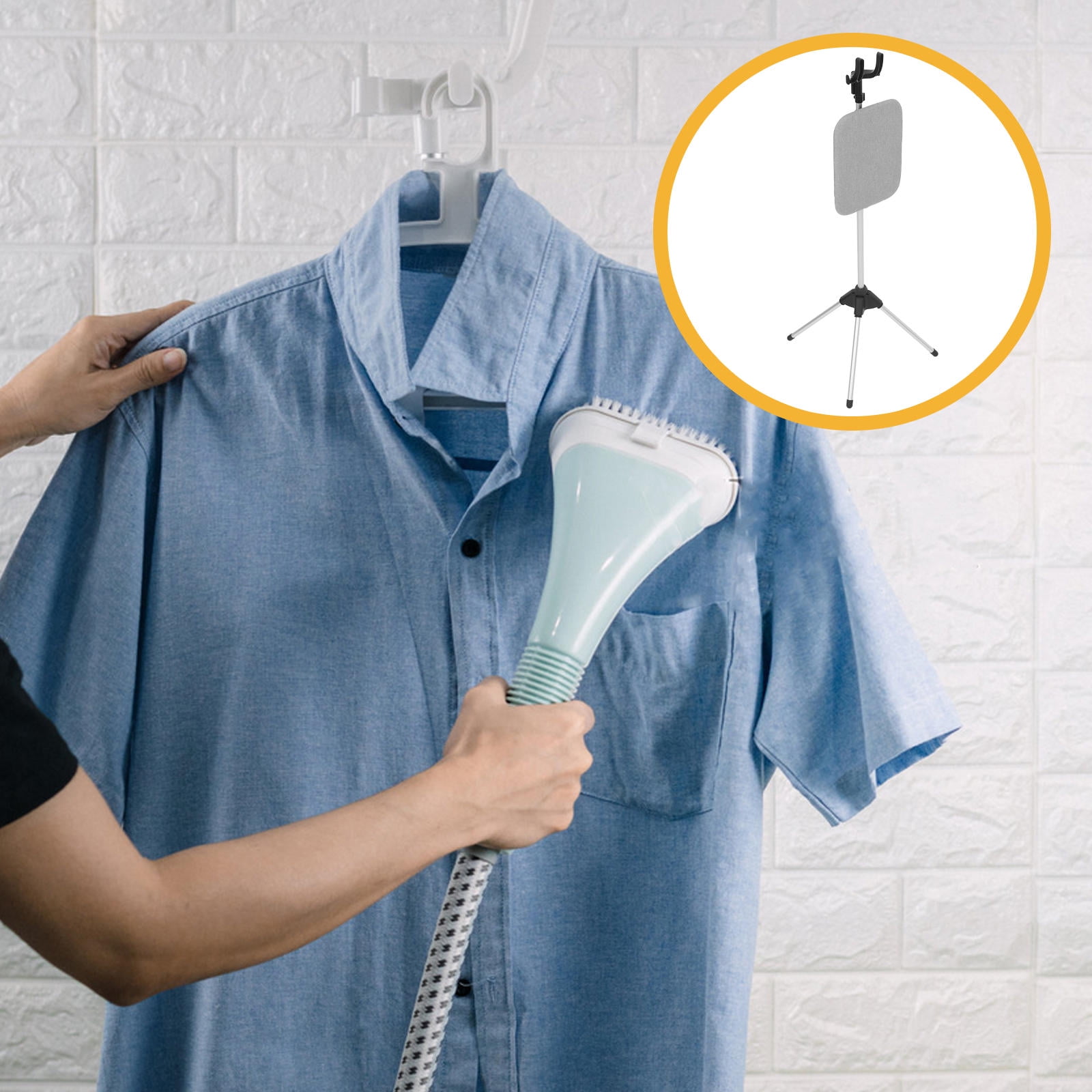 GOOHOCHY Hang Ironing Machine Clothes Steamer Standing Dry Folding ...