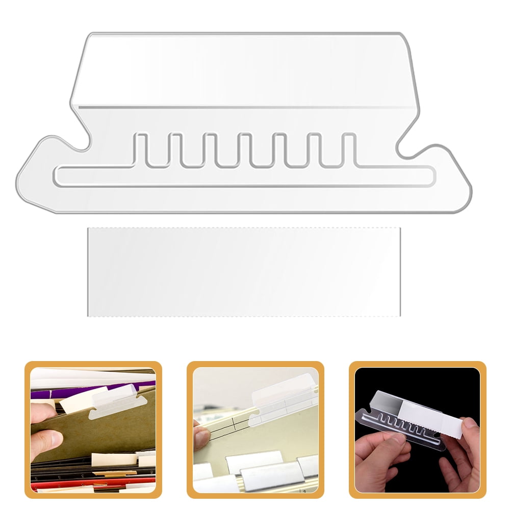 GOOHOCHY Hanging File Labels Filing Tabs Folder Accessories - Walmart.com