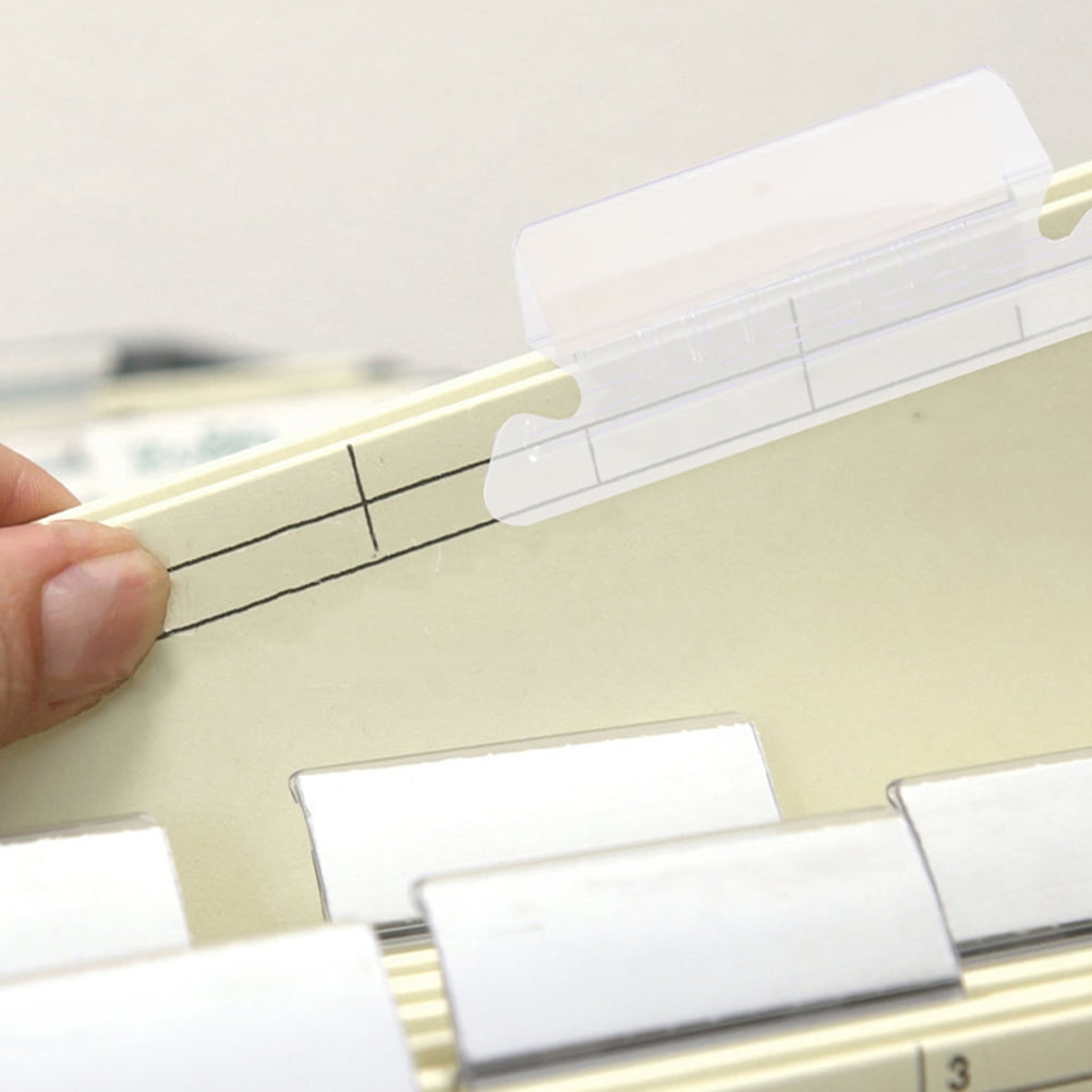 GOOHOCHY Hanging Folder Bars File Labels Binder Tabs Filing Cabinet ...