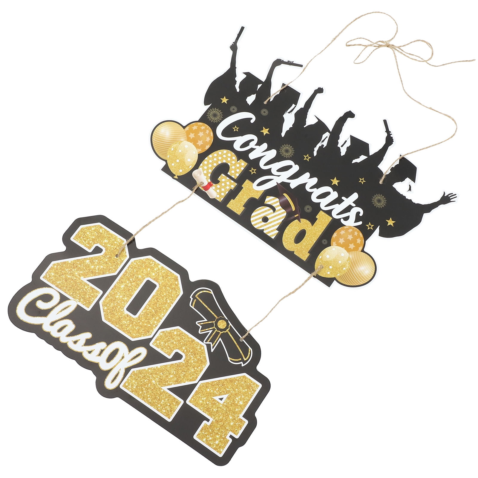 GOOHOCHY Hanging Graduation Wall Sign Decorations Party Bunting Student ...
