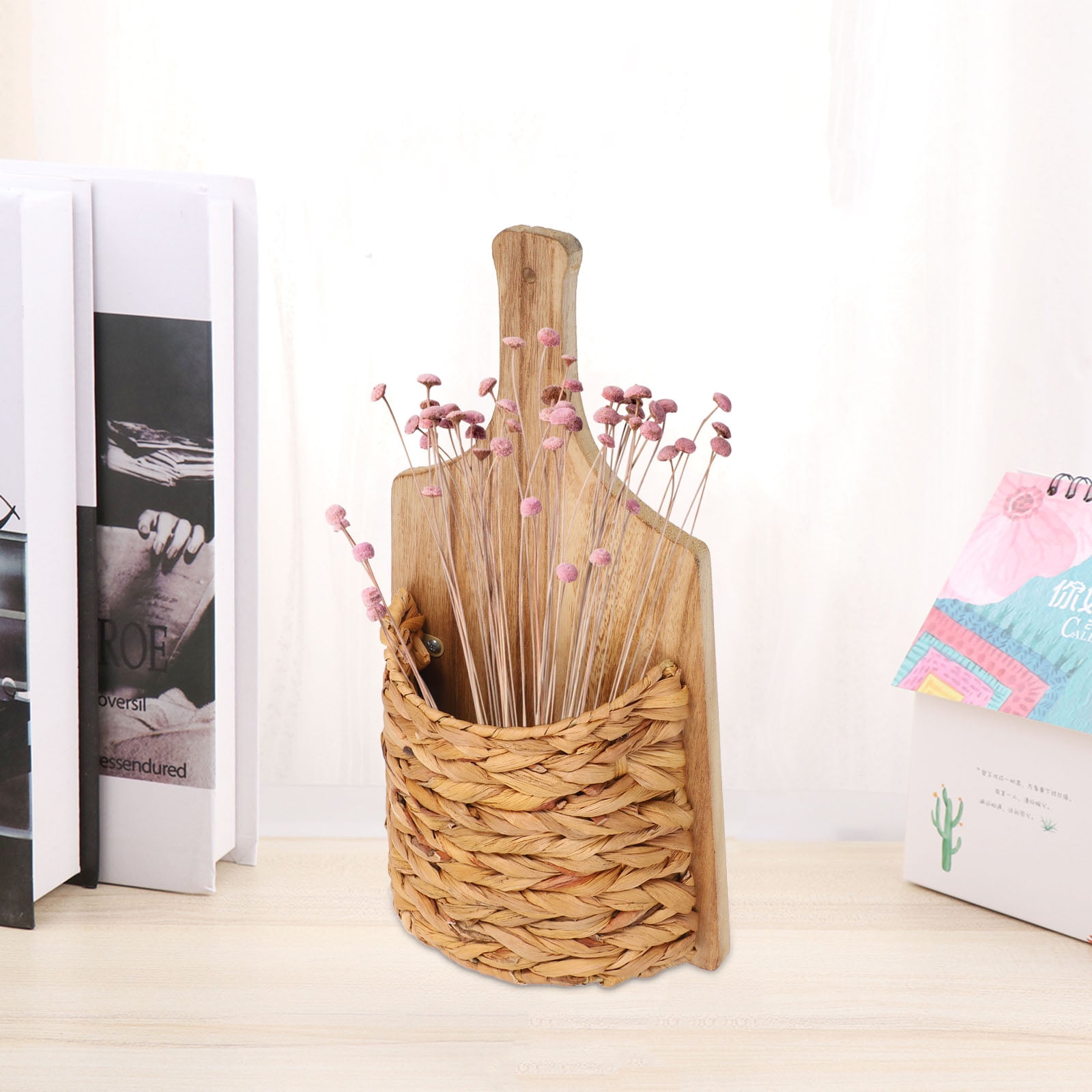 GOOHOCHY Hanging Wall Vegetable Fruit Basket Straw Hanging Basket for ...