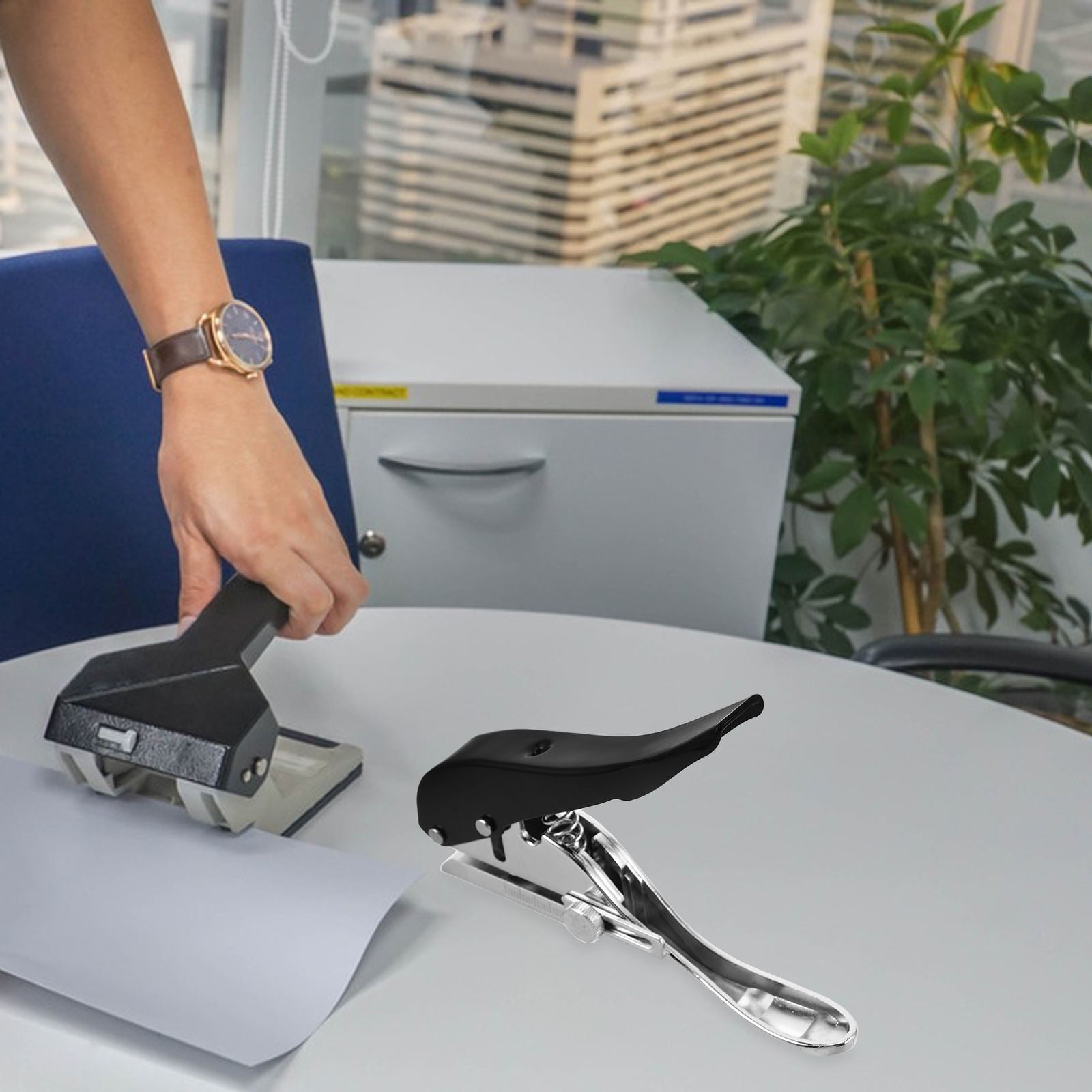 GOOHOCHY Heavy Duty Hole Puncher 8 mm Single Hole Punch For Paper ...