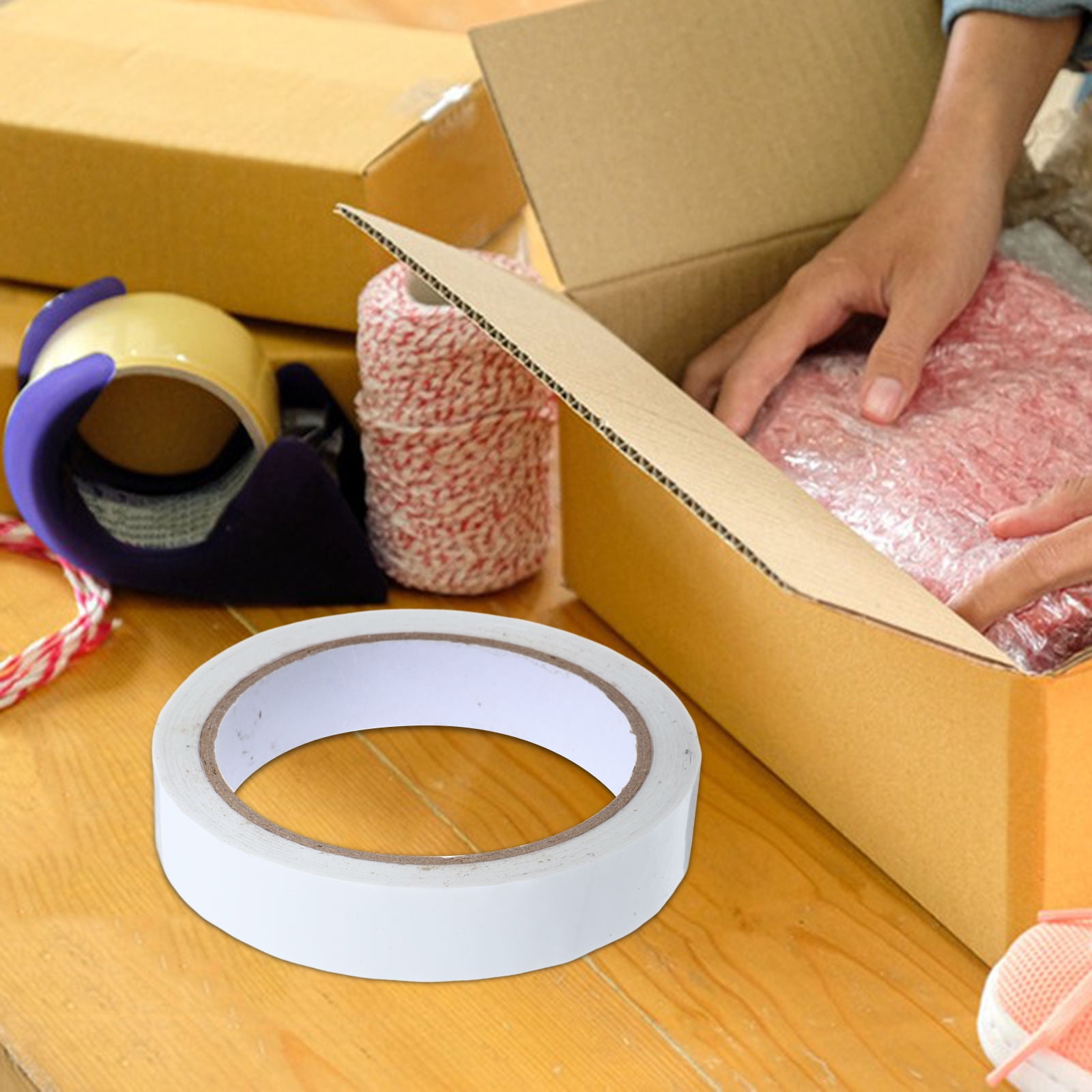 GOOHOCHY Heavy Duty Packing Tape Evident Adhesive Red Tamper Tape for ...