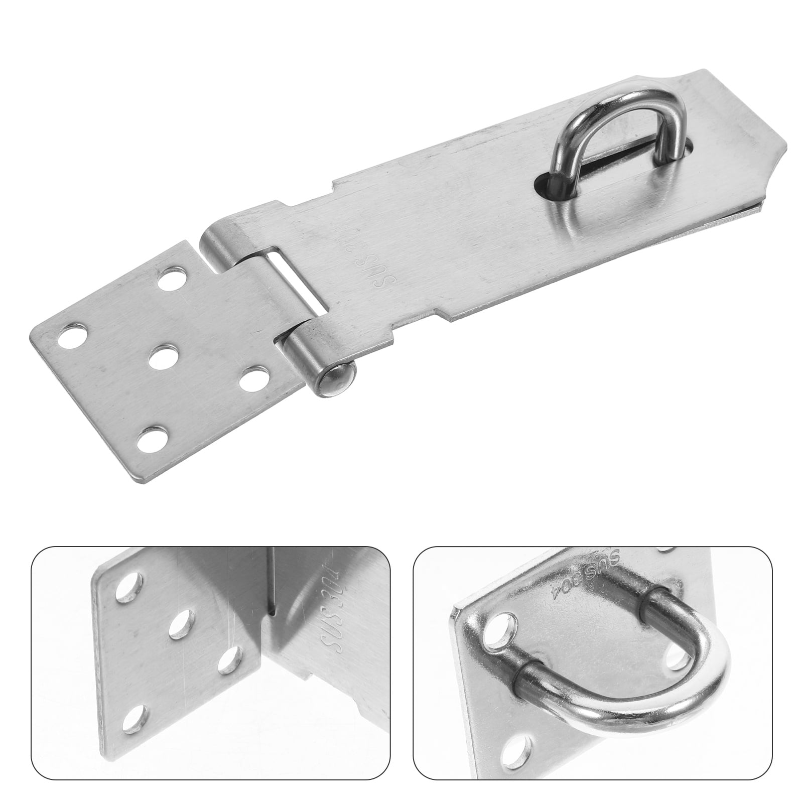 Mobutofu Gate Lock Hasp Stainless Steel 1Pack 4.09X1.49X0.04in ...