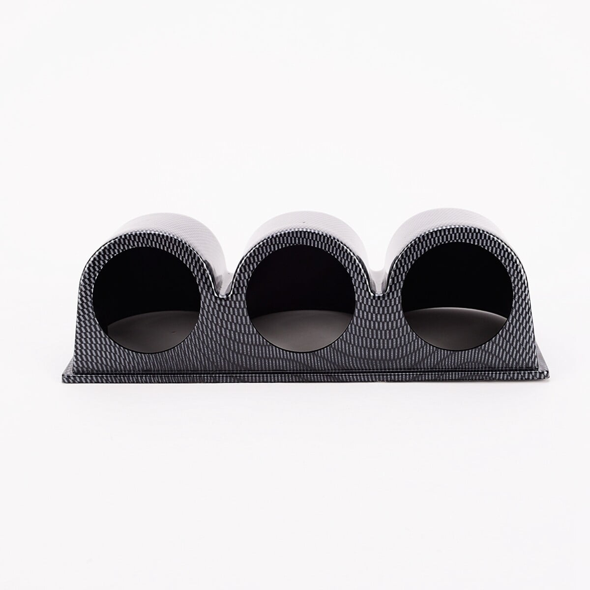 GOOHOCHY Horizontal Carbon Fiber Look 52mm 3 Hole Triple Dash Mount ...