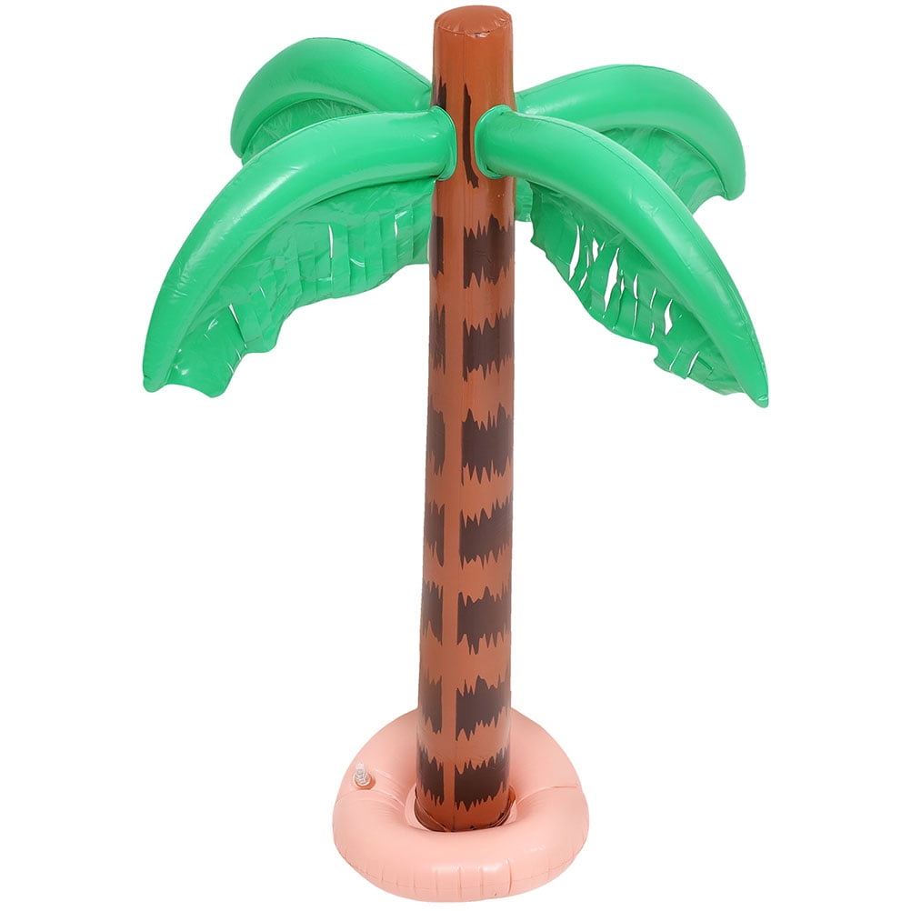 GOOHOCHY Inflatable Coconut Tree Props Artificial Decor Kids Pool Party ...