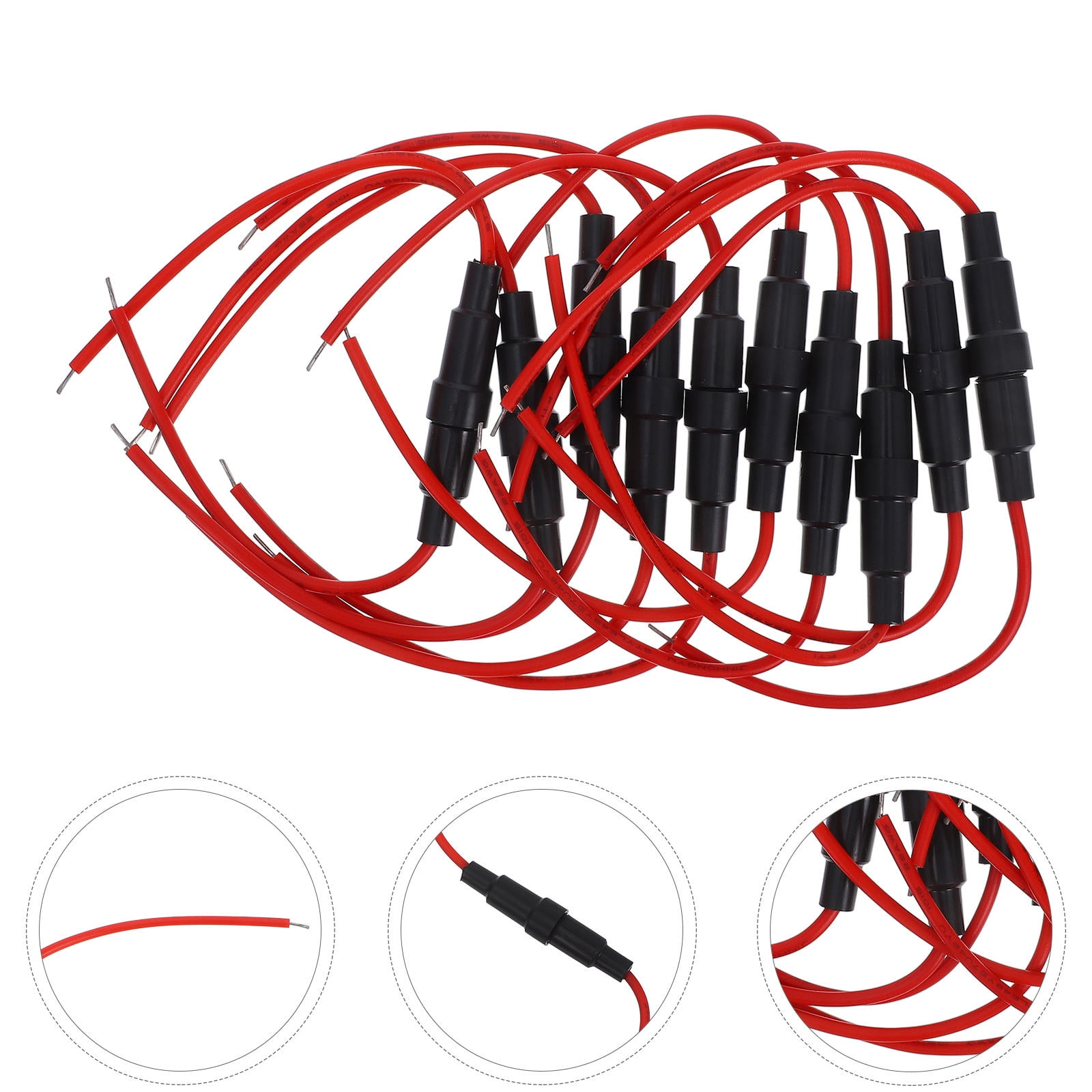 GOOHOCHY Inline Fuse Holder for Car Electric Wire Hardware in Plastic ...