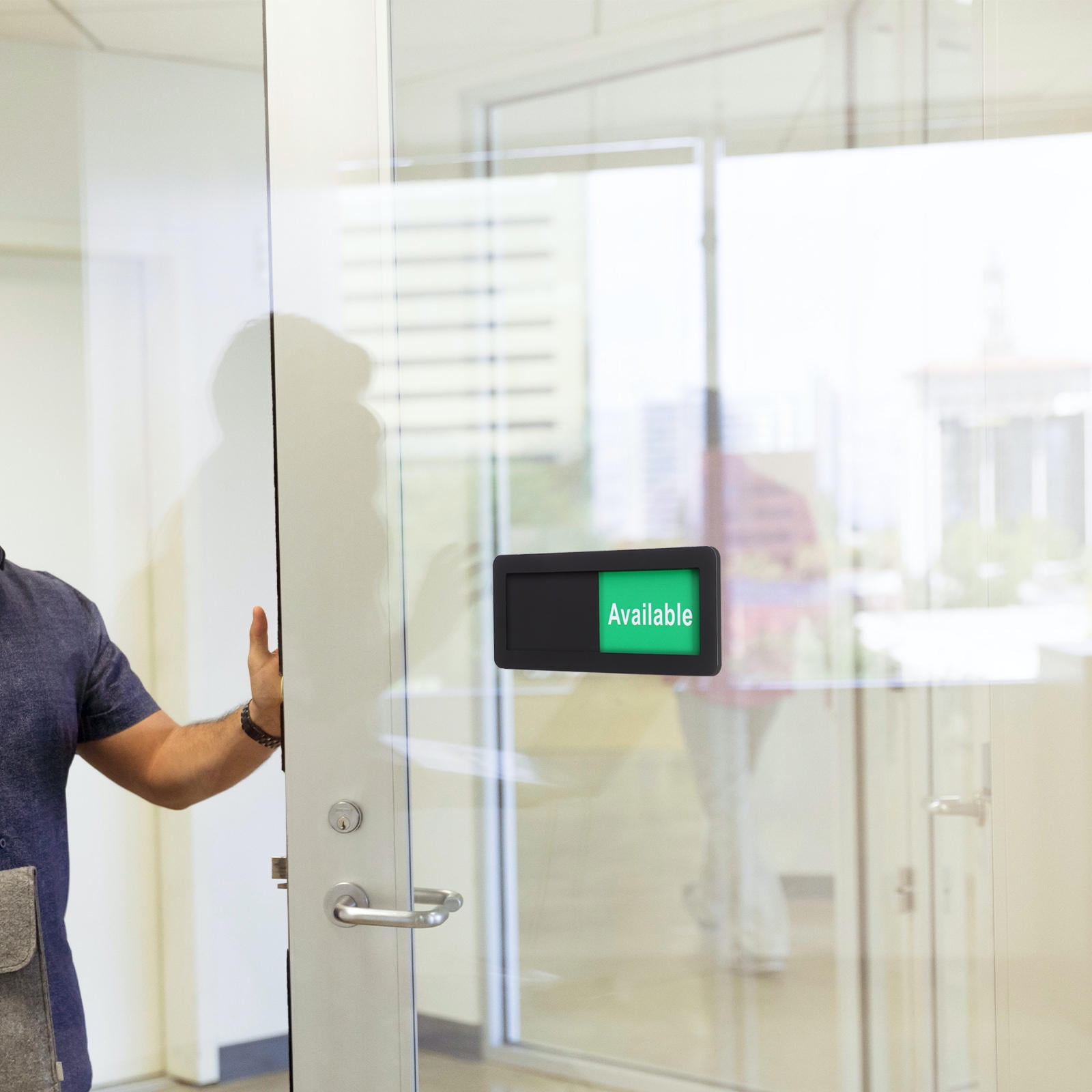 GOOHOCHY Innovative Acrylic Office Door Sign for Meeting Rooms Multi ...