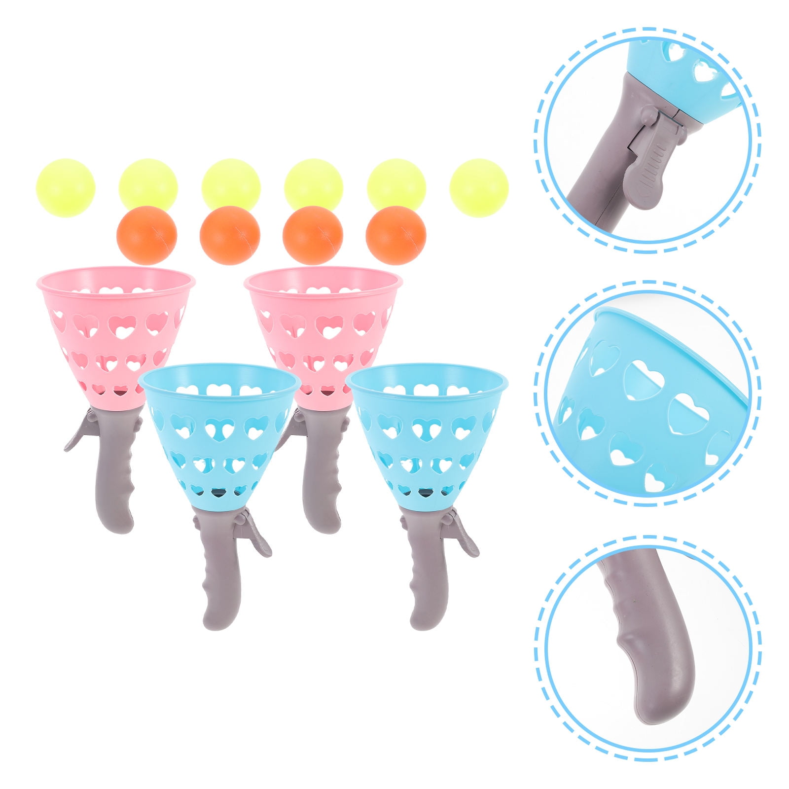 GOOHOCHY Interactive Catching Cup Toy for Kids with Plastic Launcher ...