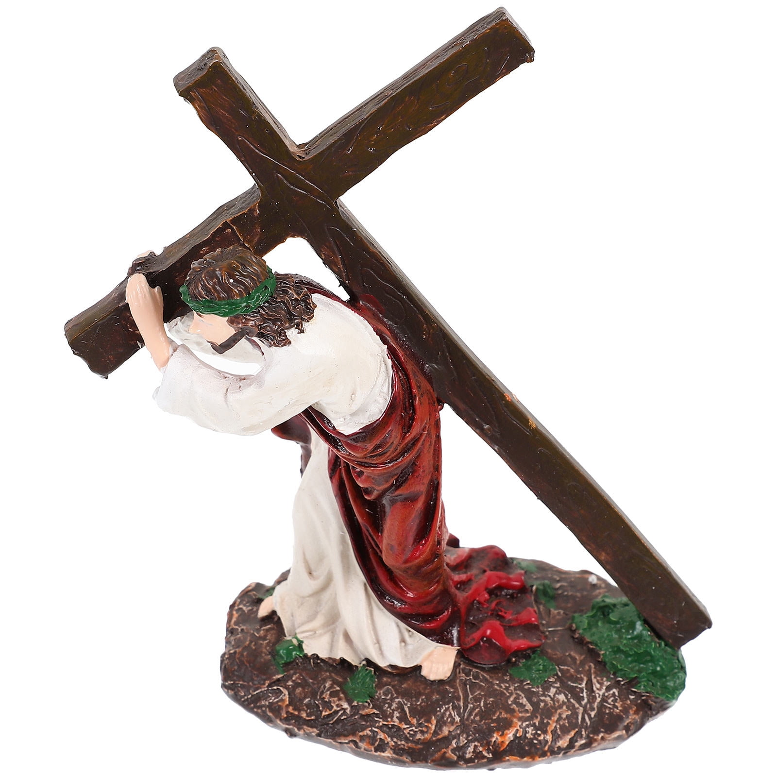 GOOHOCHY Jesus Adornment Crucifix Figurine Religious Crucifixion ...