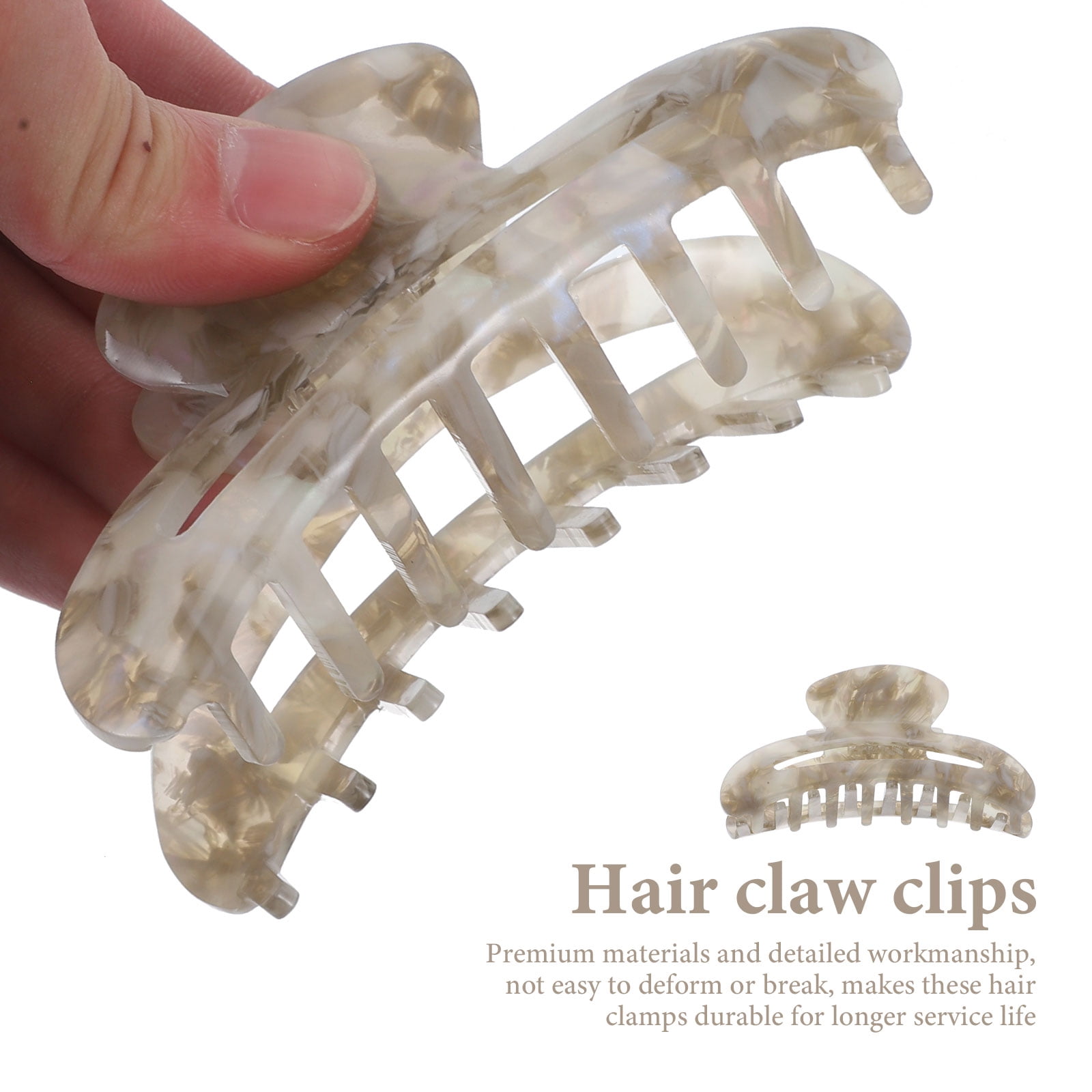 BRIGHTFUFU Hair Clamp Moon Shape 1Pack 4.13X1.97X0.98in - Walmart.com