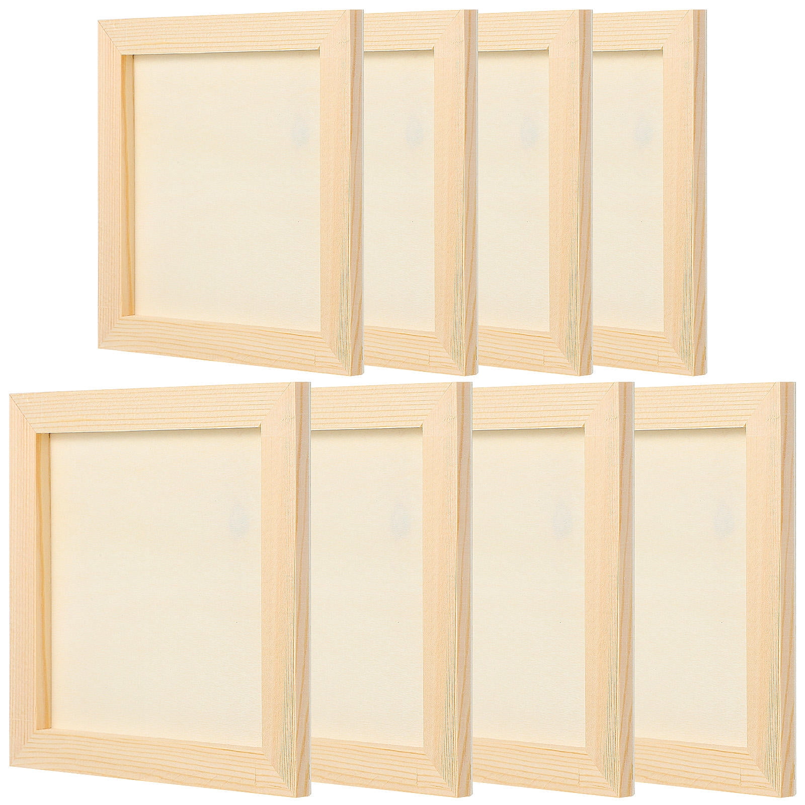 GOOHOCHY Square Photo Frames Timber 8Pcs 5.9x5.9x0.4In - Walmart.com