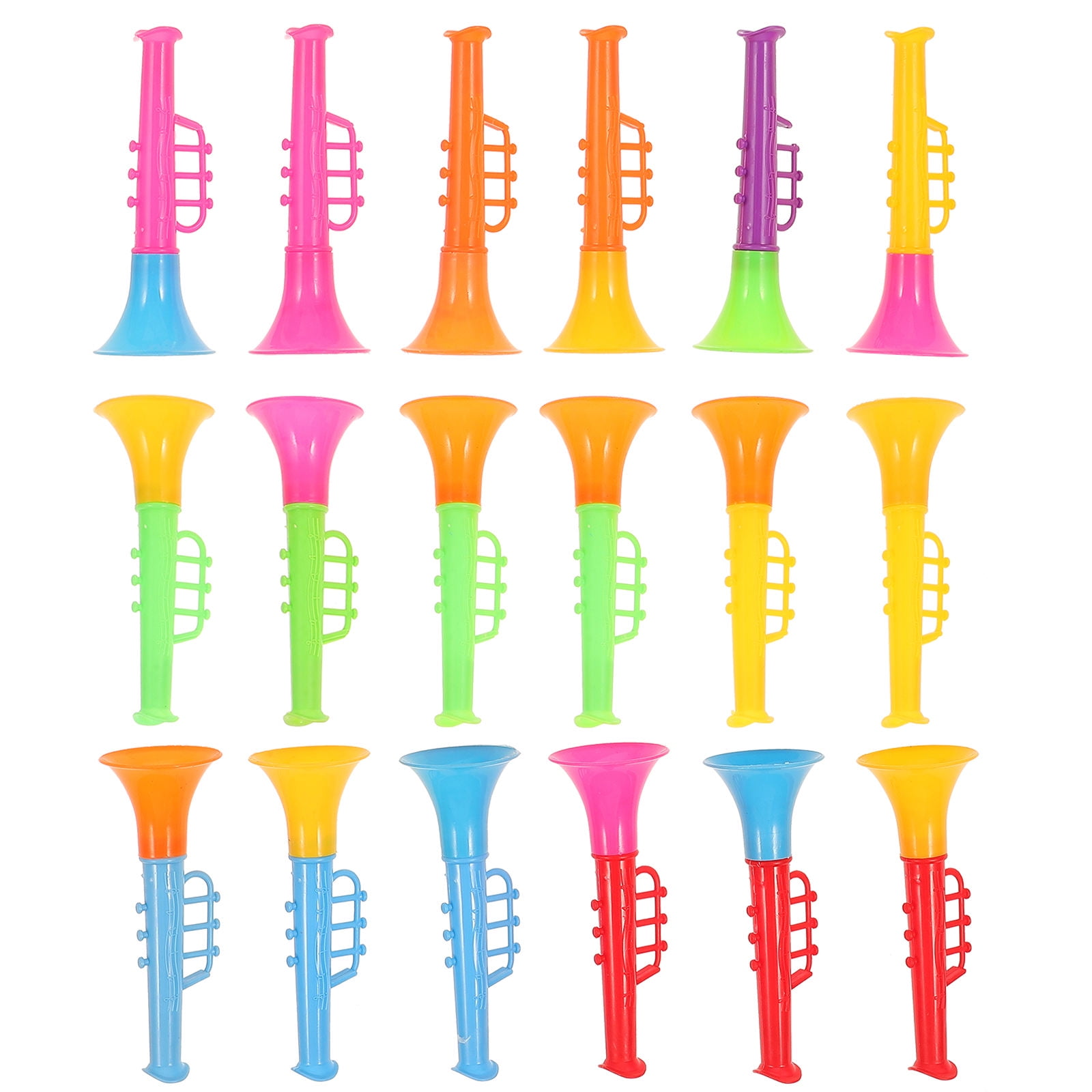 GOOHOCHY Kids Toy Trumpet Safe and Plastic Made Assorted Color for ...