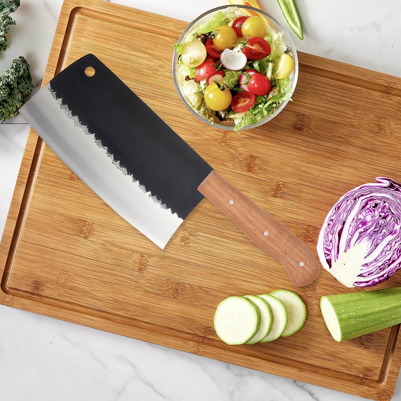 GOOHOCHY Knife Handle Non-Slip Knife Handle Wooden Knife Handle ...