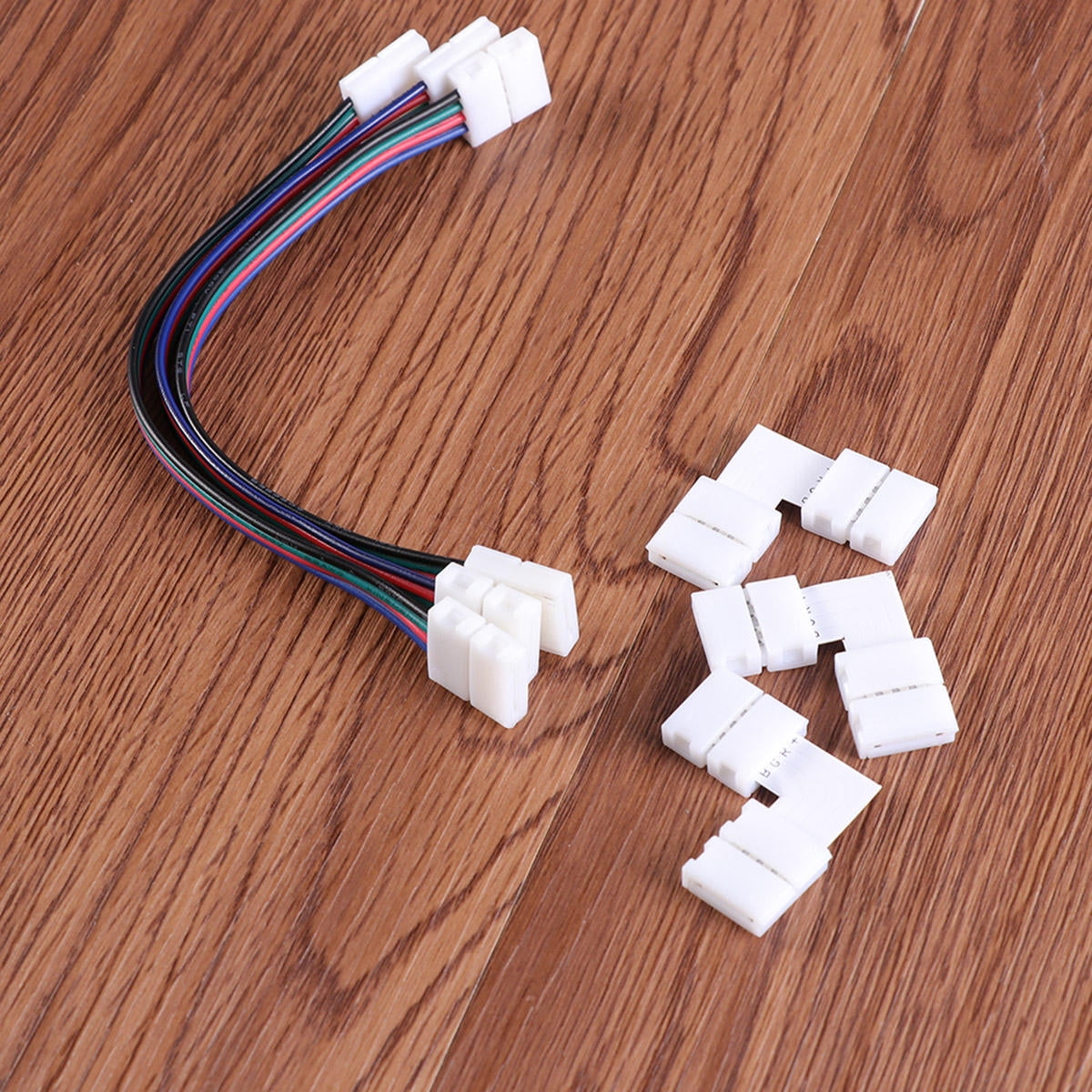 GOOHOCHY LED Light Strip Connector No-solder LED Strip Connector ...