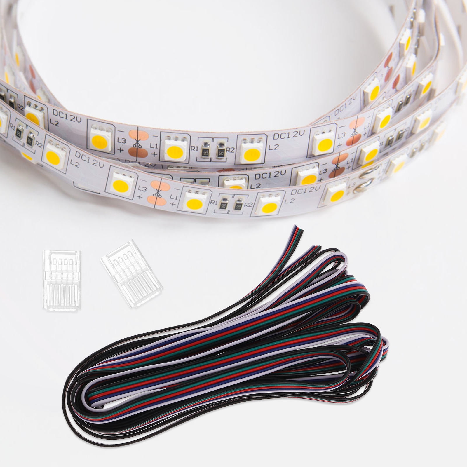 GOOHOCHY LED Strip Connectors LED Light Strip Connector Portable ...