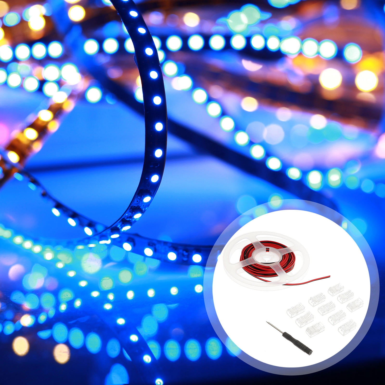 GOOHOCHY LED Strip Jumper Connector 2 Pin Solderless Adapter for ...