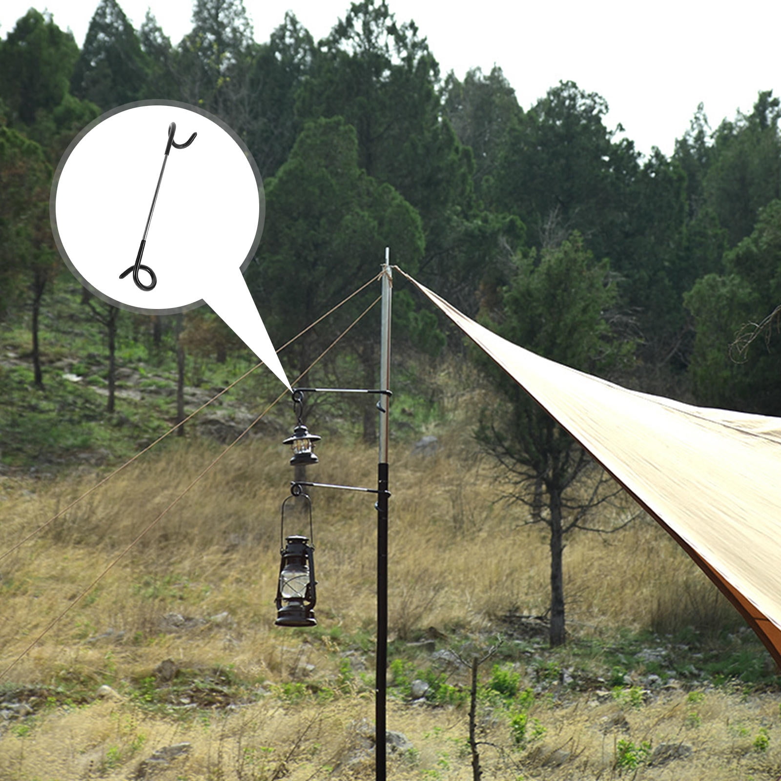 GOOHOCHY Lamp Holder Tent Lantern Hook Hanger Outdoor Bag Hanger Tent ...