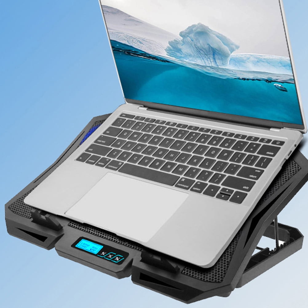 GOOHOCHY Laptop Cooling Base Riser Stand Radiator Laptops Cooler Black ...