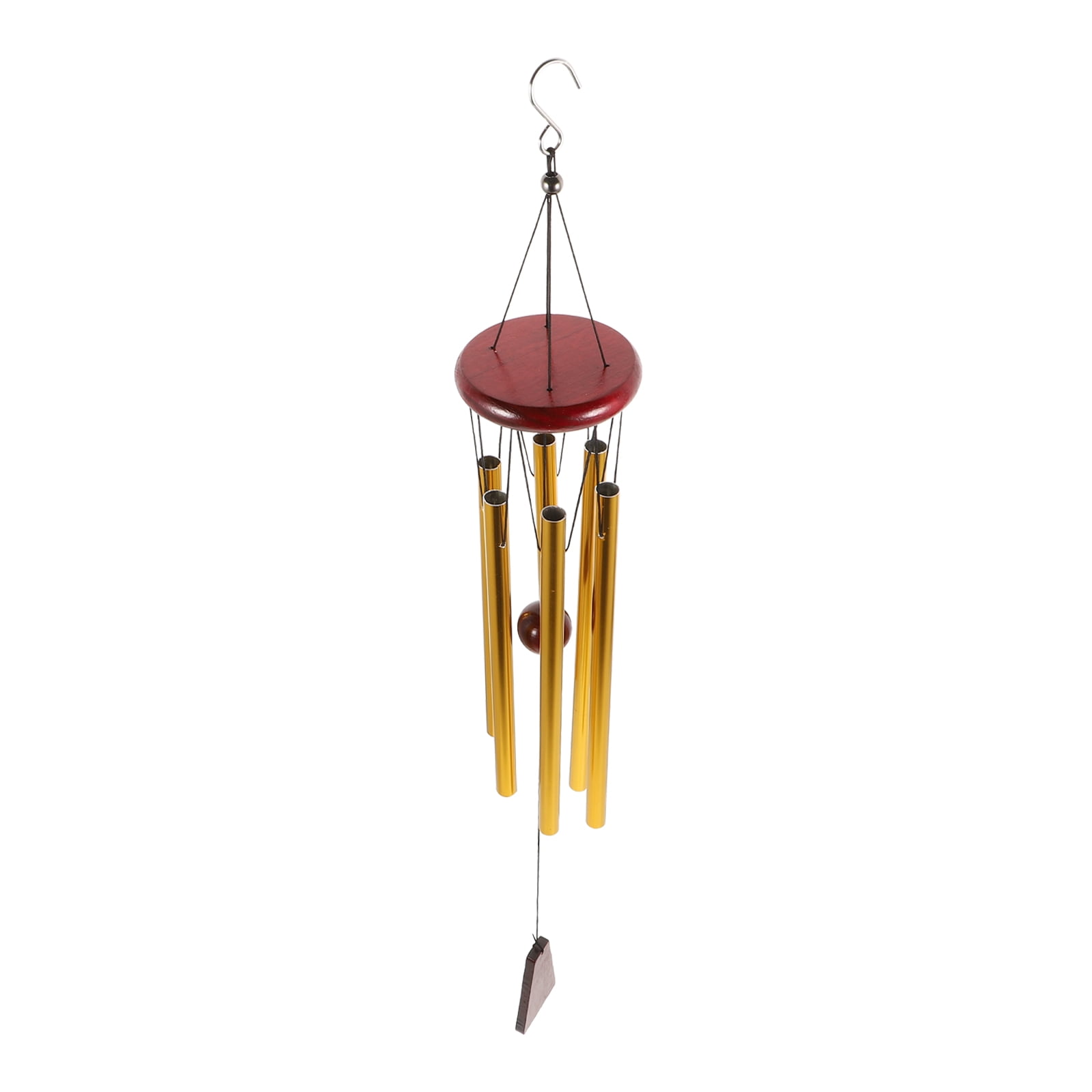 GOOHOCHY Large Wooden Aluminum Tube Wind Chime Hanging Decor 65.00X8 ...