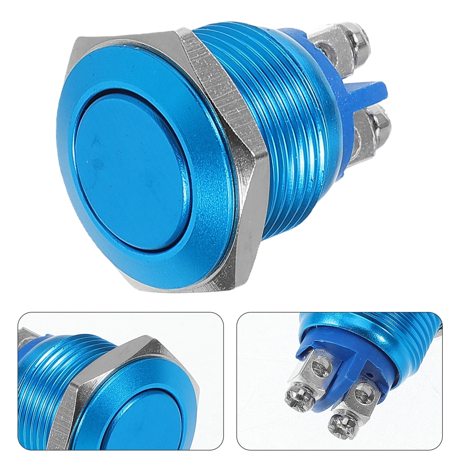 GOOHOCHY Latching Push Button Switch Self Locking Push Button Switch Automotive Button ...