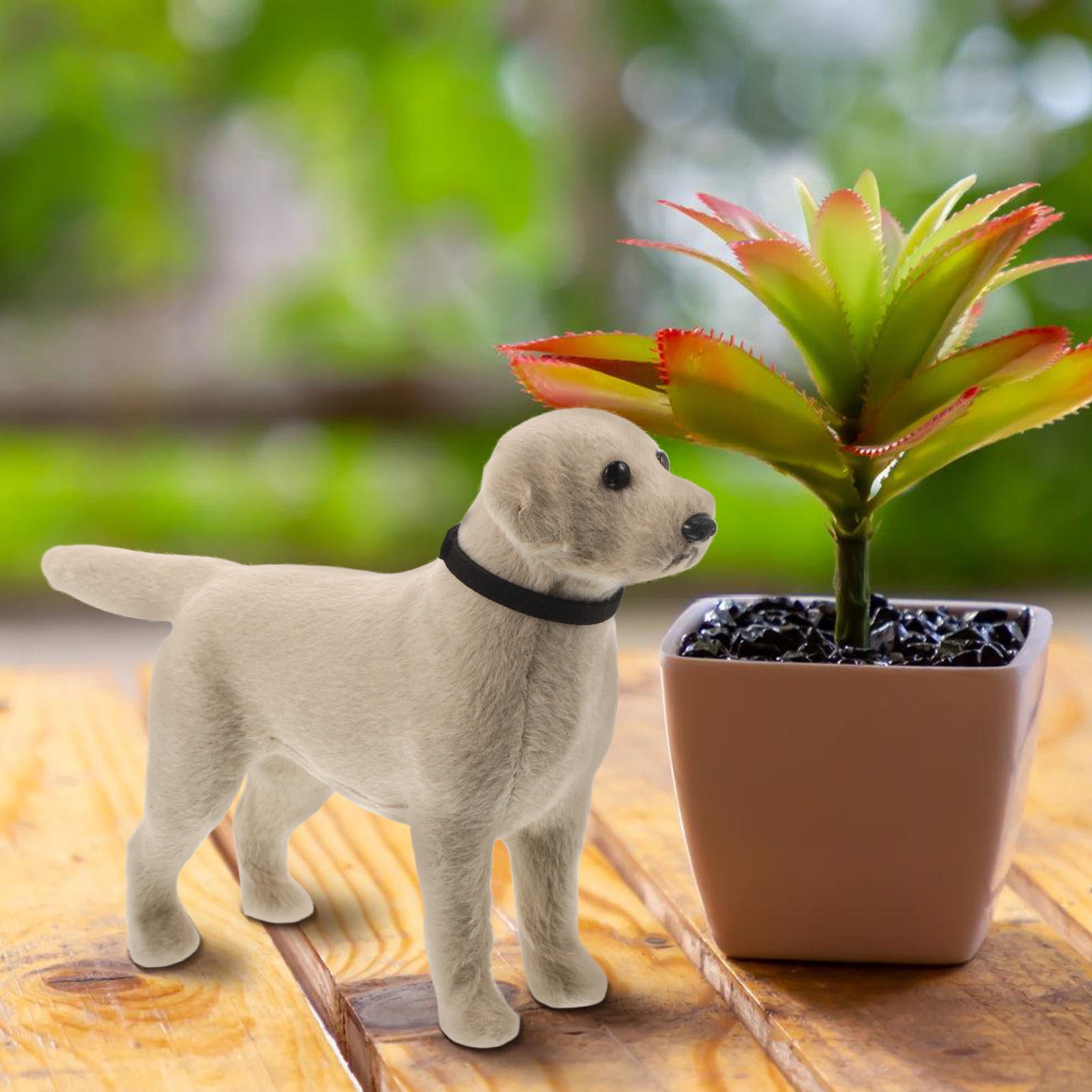 GOOHOCHY Lifelike Labrador Dog Figurine Realistic Detailed Dog ...