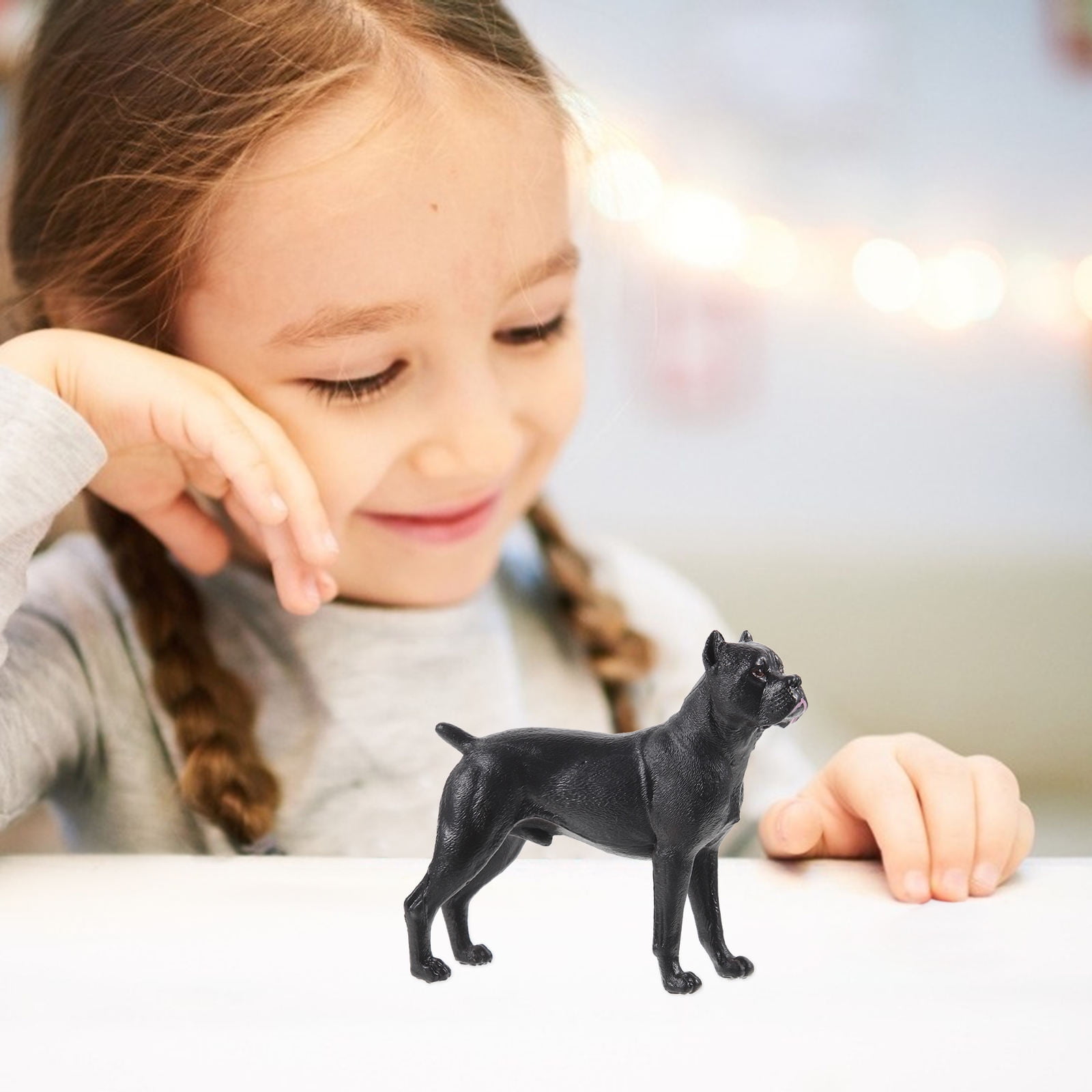 GOOHOCHY Lifelike Simulation Dog Figure for Decoration Made of Plastic ...