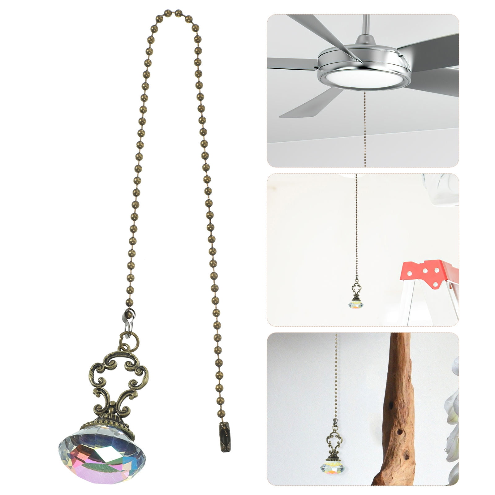 GOOHOCHY Light Pull Cord Extensions with Pendant for Ceiling Fan and ...