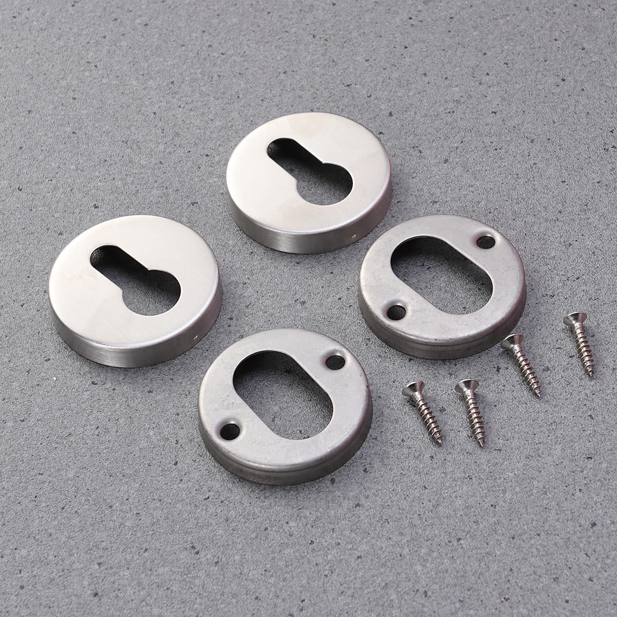 GOOHOCHY Lock Cylinder Cover Silver Keyhole Covers Detachable - Walmart.com