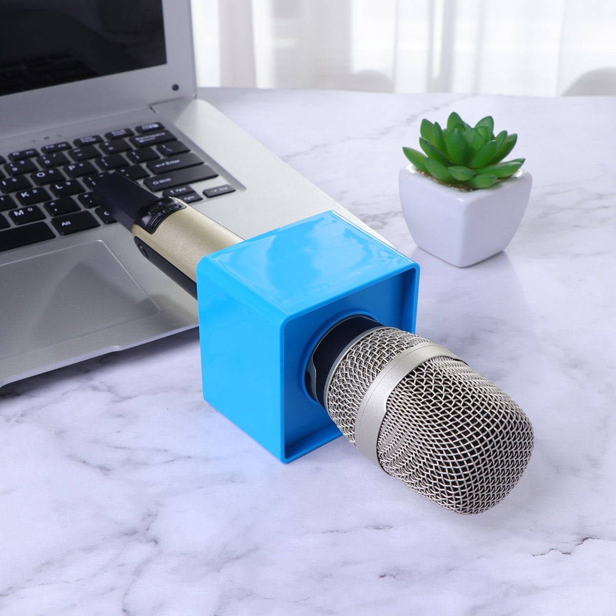 HONMEET Microphone Holder Mic Mark Square 1Set 2.7x2.7x2.0in - Walmart.com