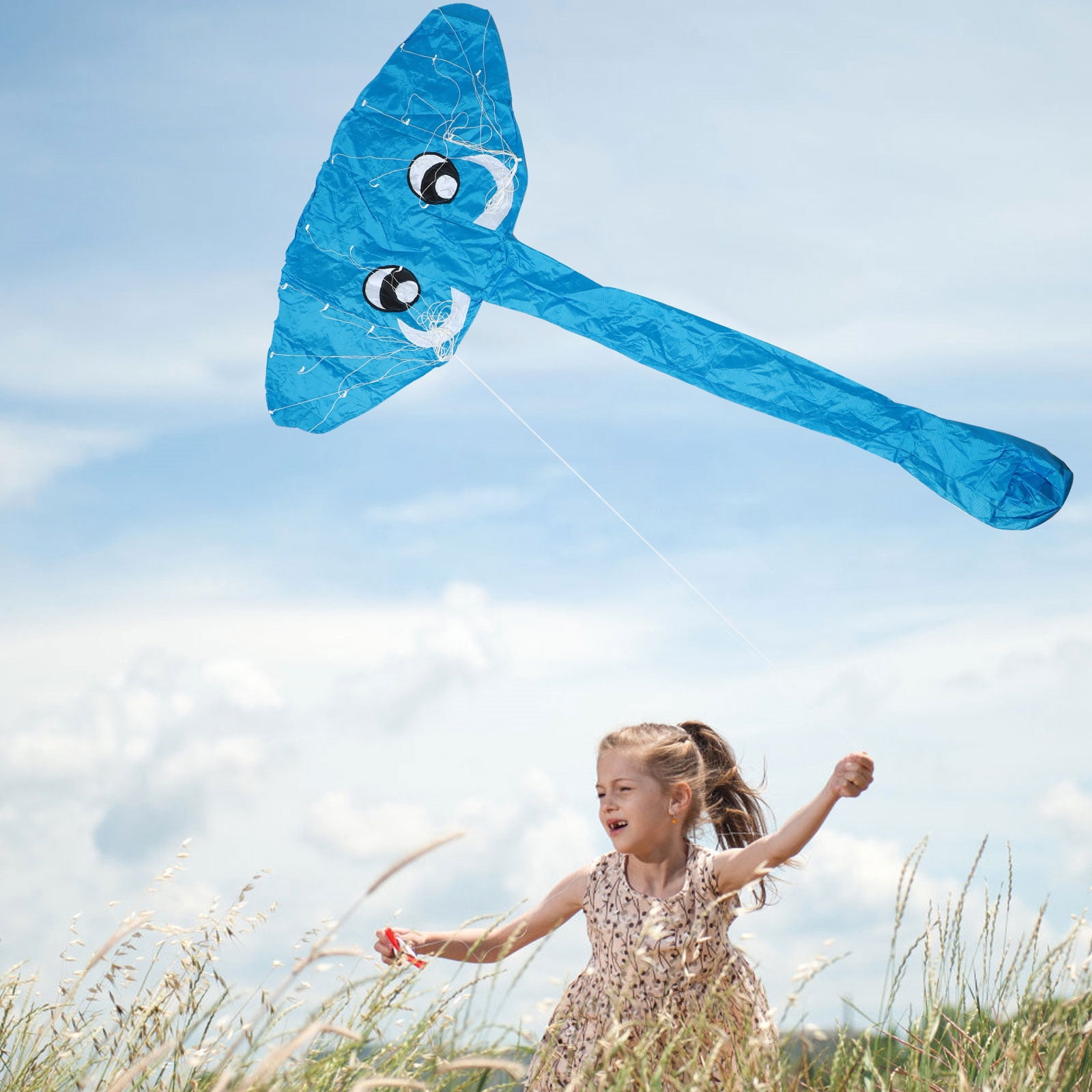 GOOHOCHY Long Tail Elephant Kite Outdoor Toy Kids Giant Toddler Child ...
