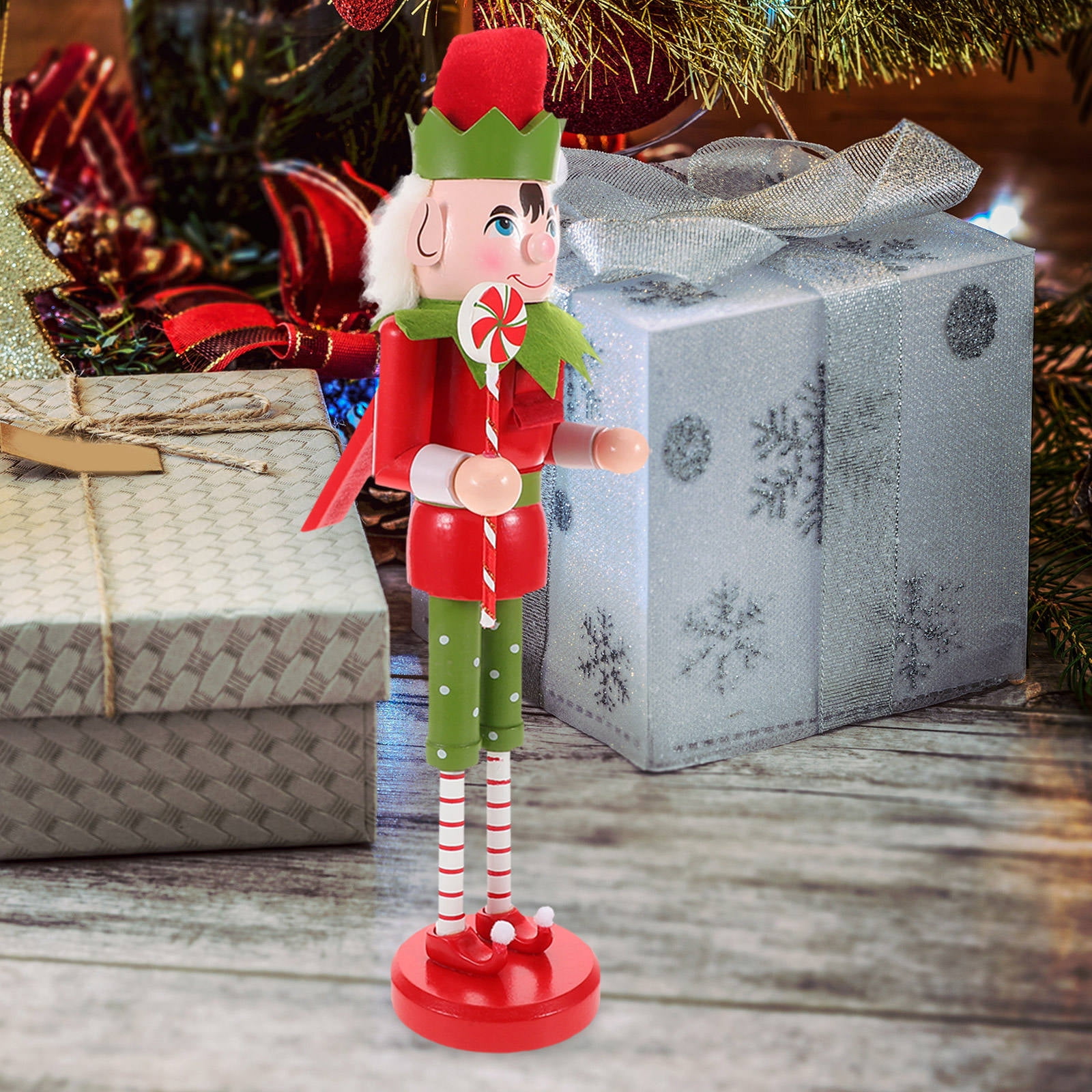 GOOHOCHY Lovely Wooden Nutcracker Decoration for Home Office Car Multi ...