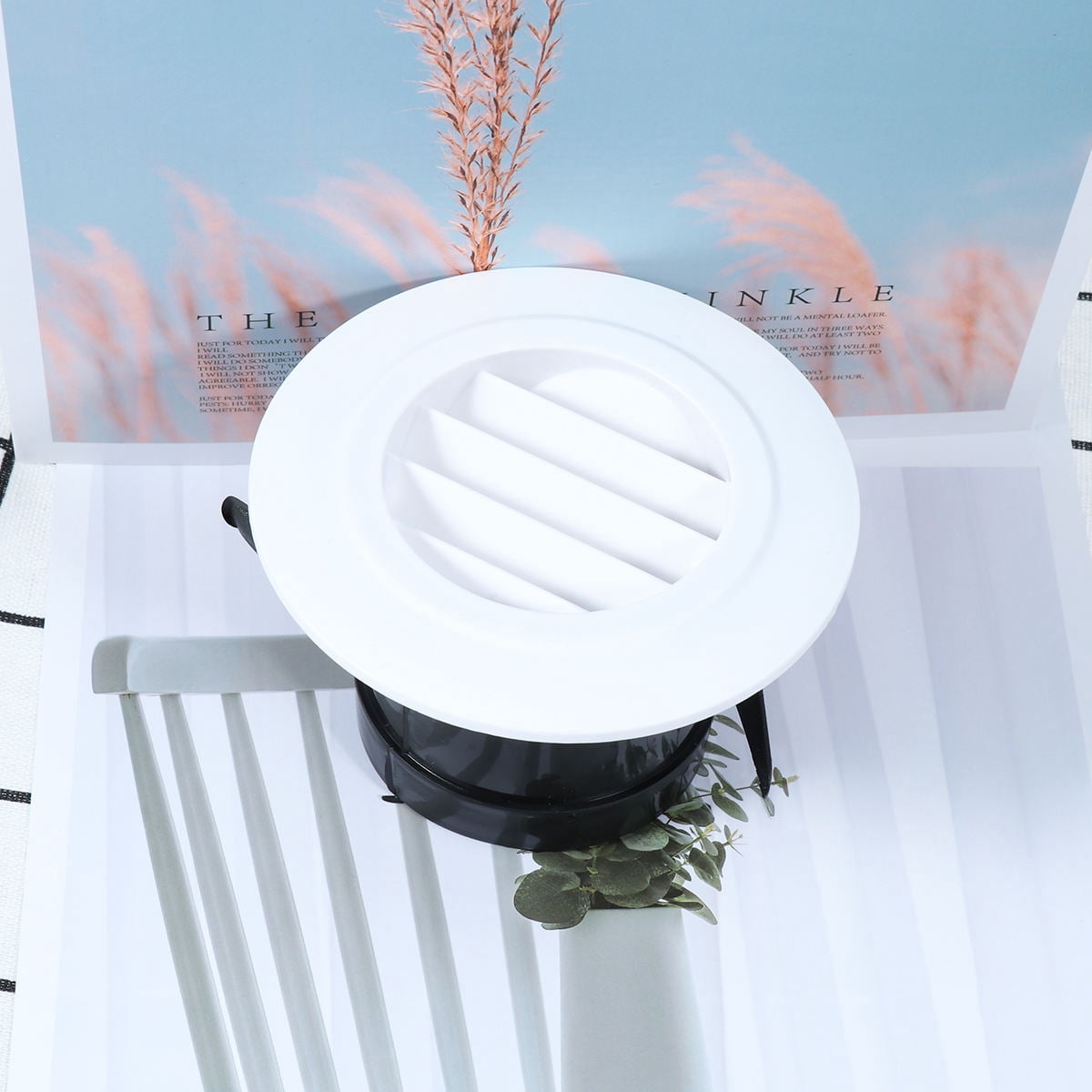 GOOHOCHY Low Noise Air Vent Ventilation Grill Cover Round Wall Ceiling ...