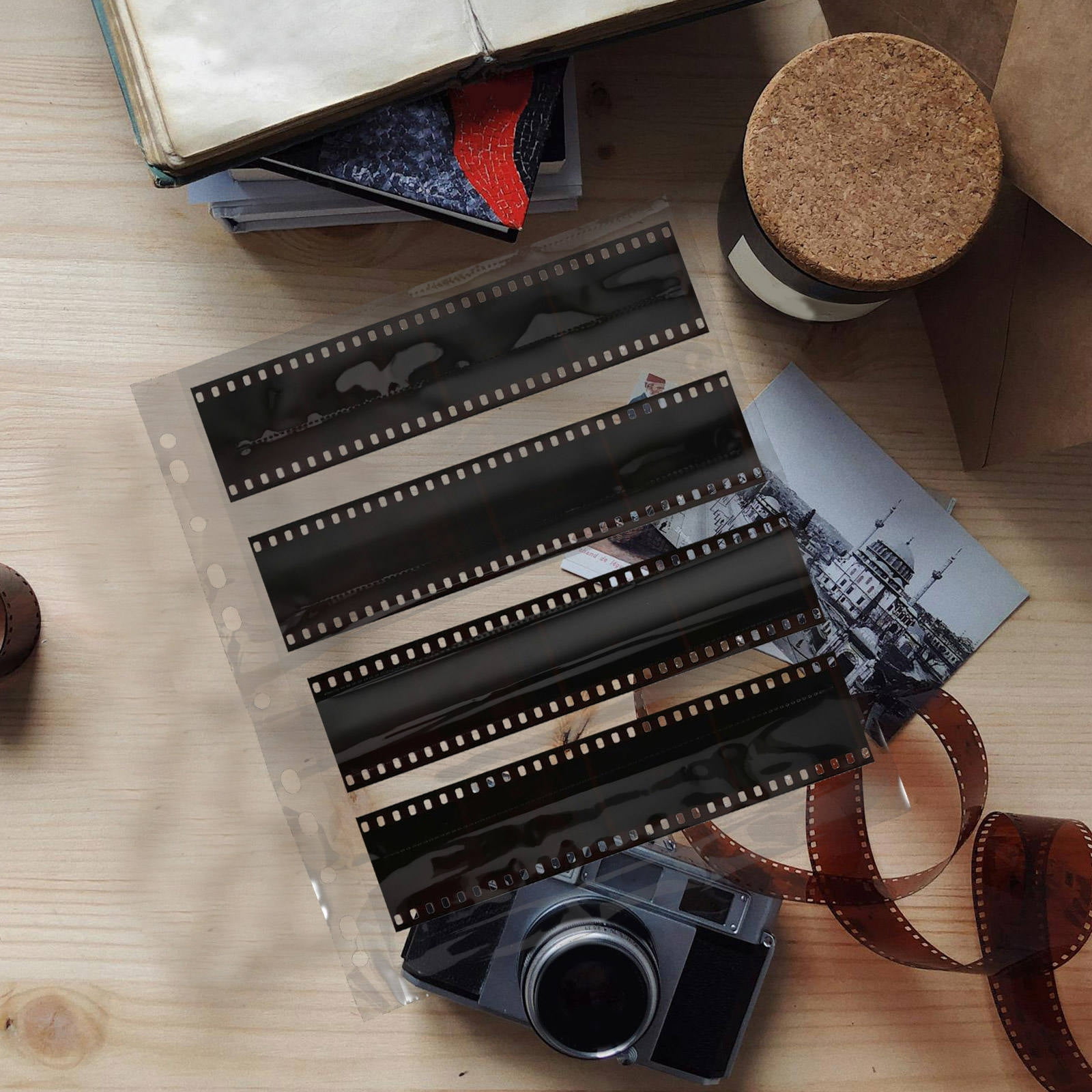 GOOHOCHY MLINS 10pcs Film Negative Sleeves Heavy Duty Page Protectors ...