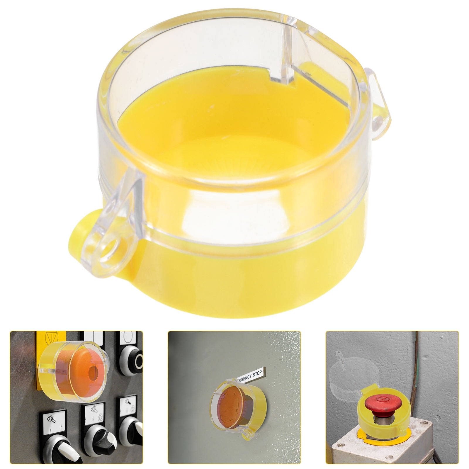 GOOHOCHY MLINS Push Button Protective Cover Emergency Stop Button Cover ...