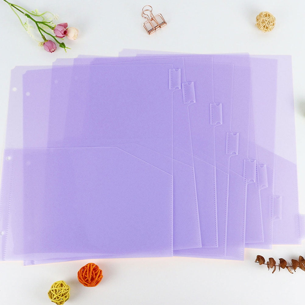 GOOHOCHY Masteelf 2 Sets 3 Hole Binder Dividers for School Office ...