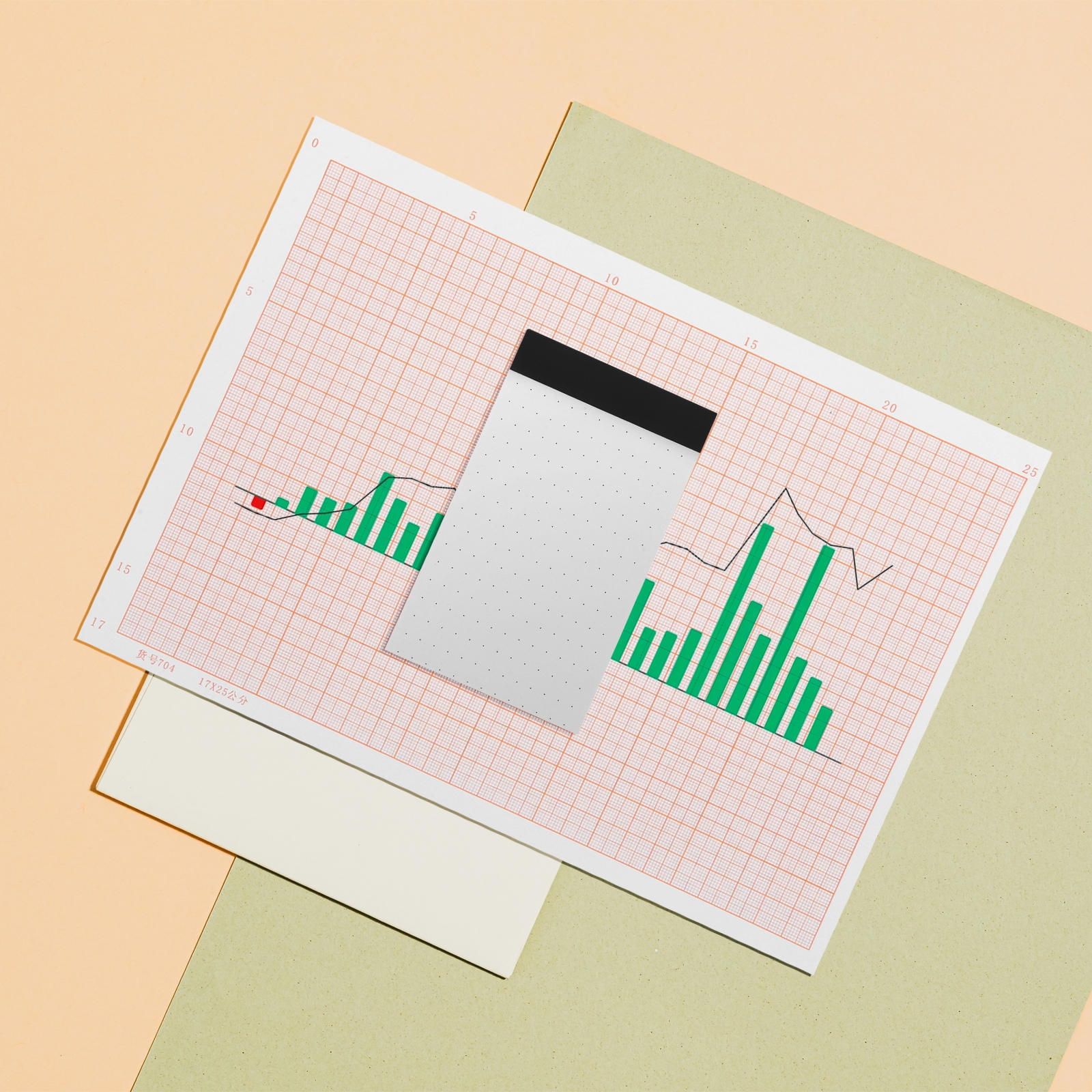 GOOHOCHY Masteelf 5pcs Mini Grid Paper Graph Self Stick Paper Pad ...