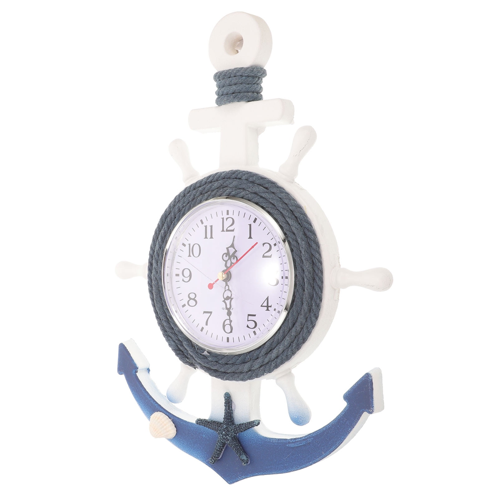 GOOHOCHY Mediterranean Style Boat Anchor Clock for Home Decoration ...