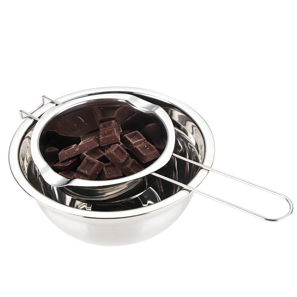 GOOHOCHY Melting Baking Stainless Steel Pot Double Pour Lips Flat ...